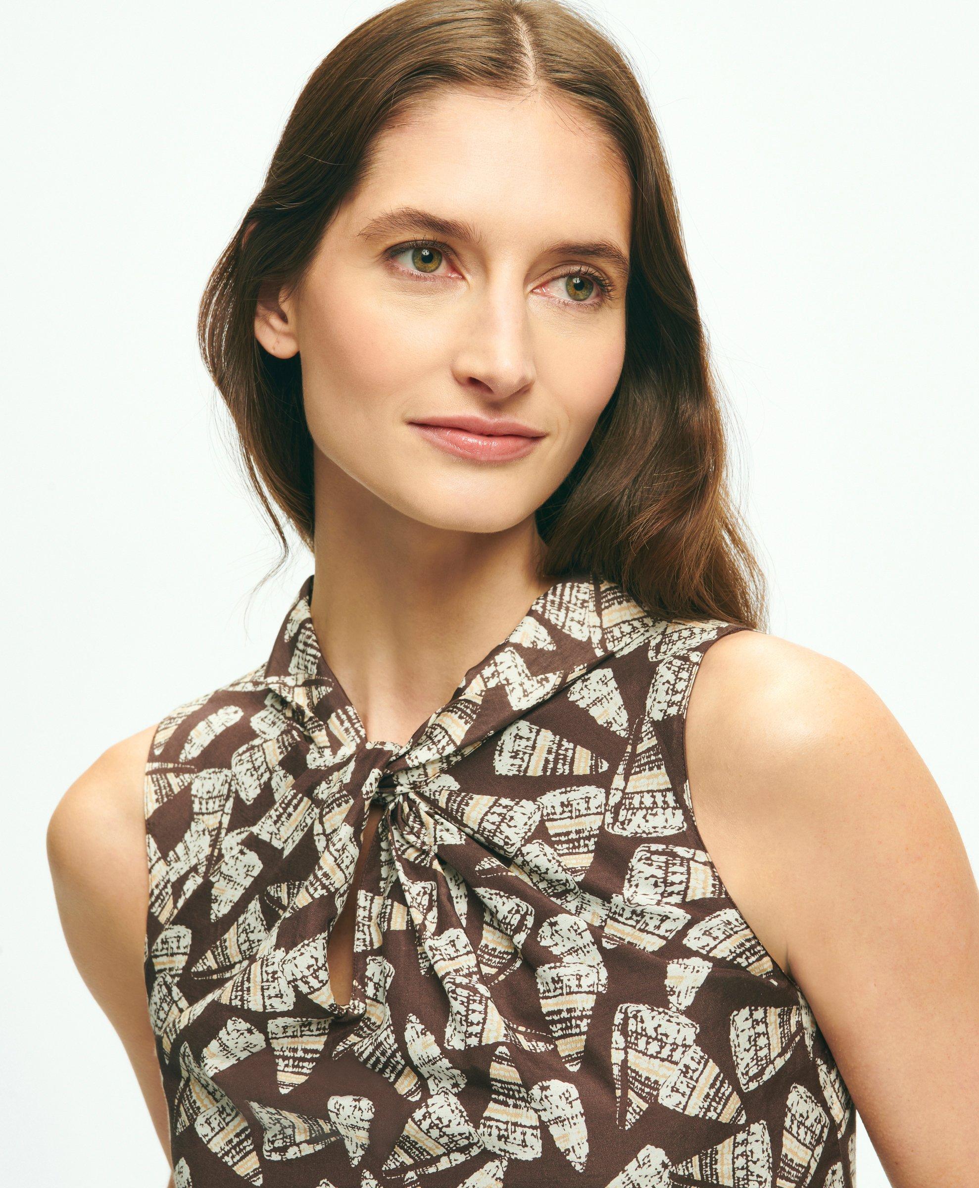 Women's Tie Neck Blouses | Brooks Brothers