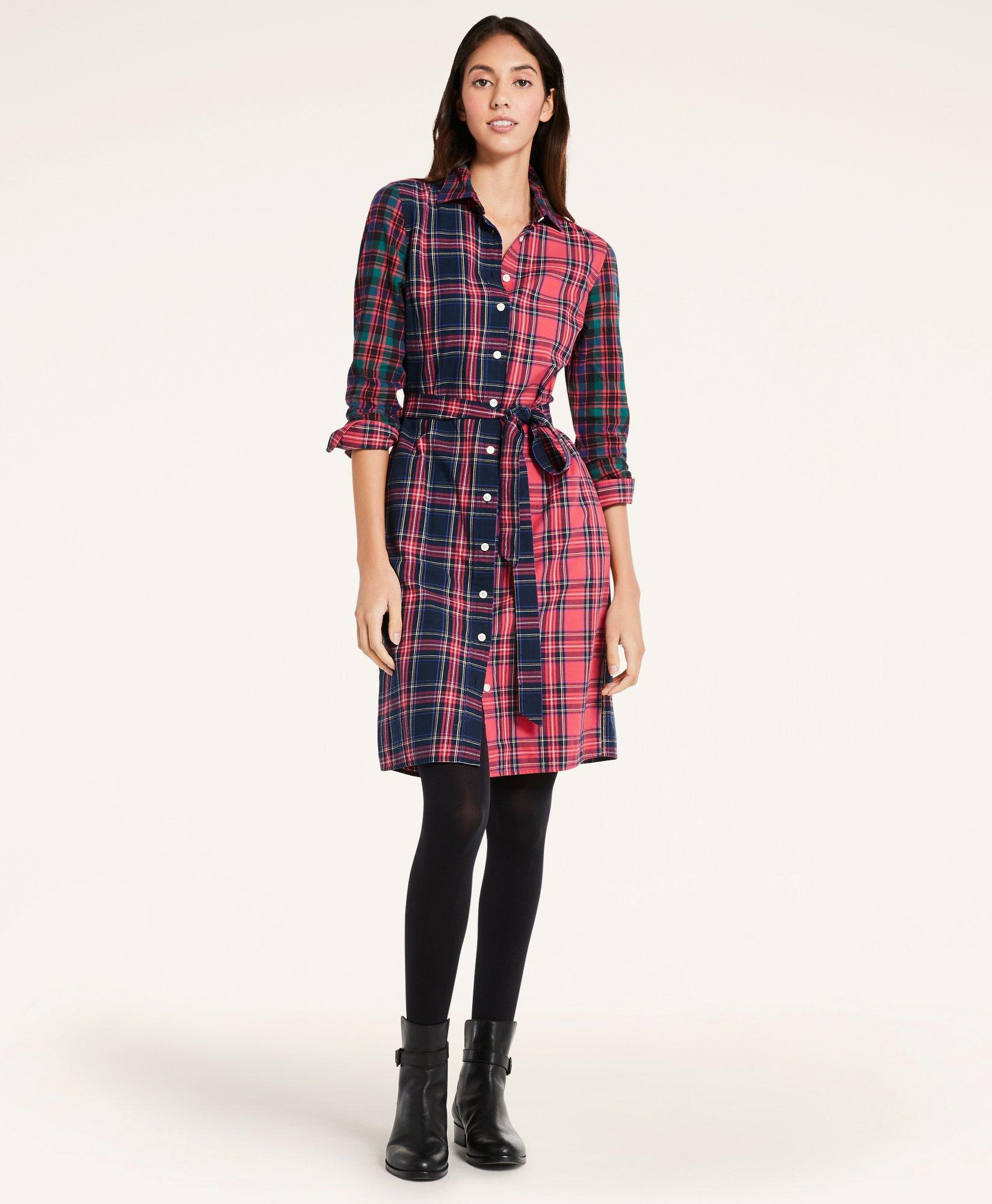 Flannel Fun Shirt Dress