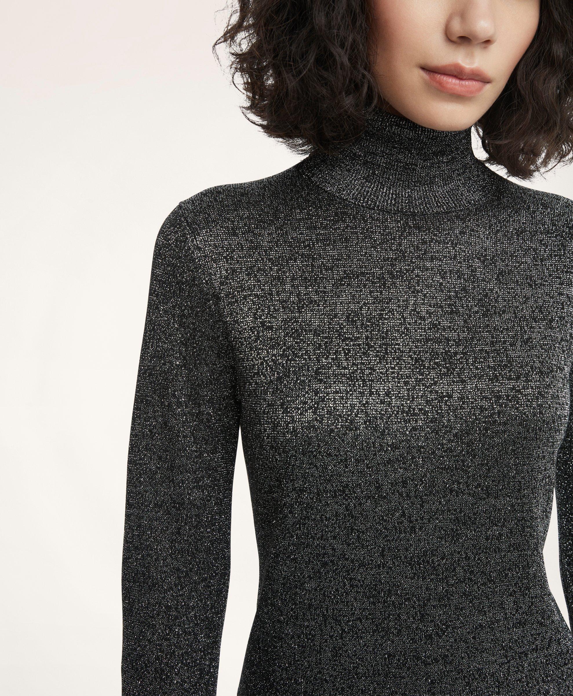 Sparkle Knit Turtleneck Sweater