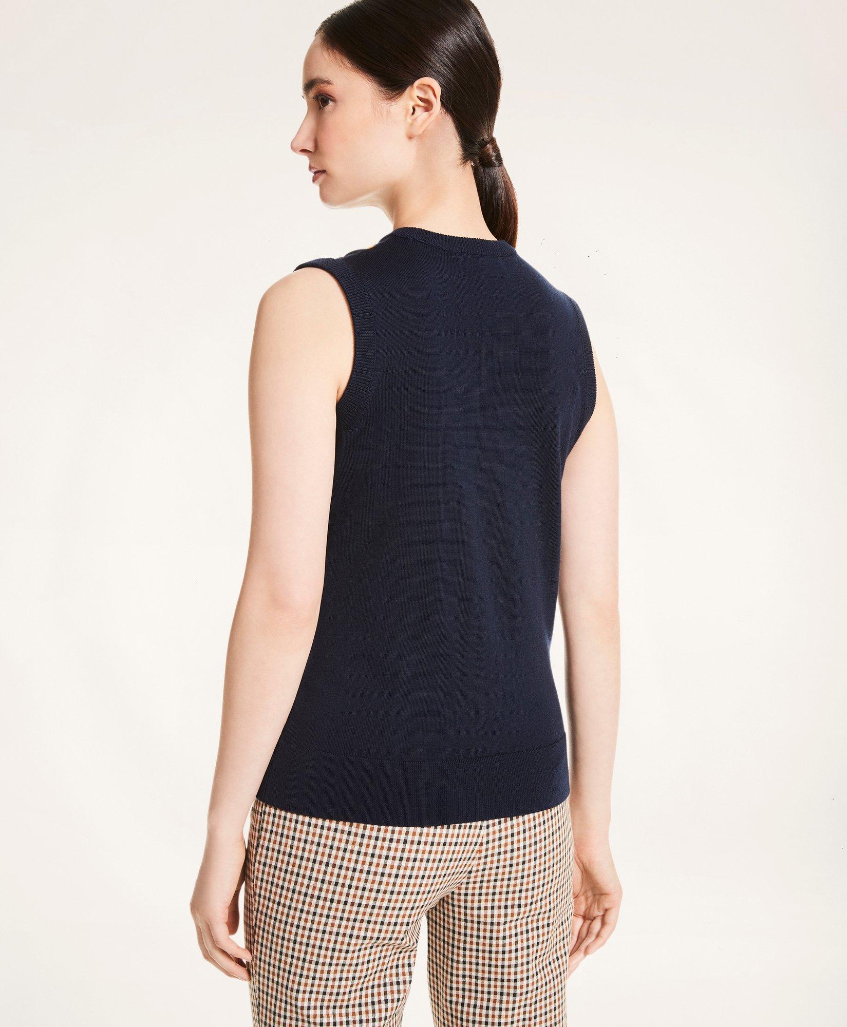 Merino Mixed-Media Rope Shell