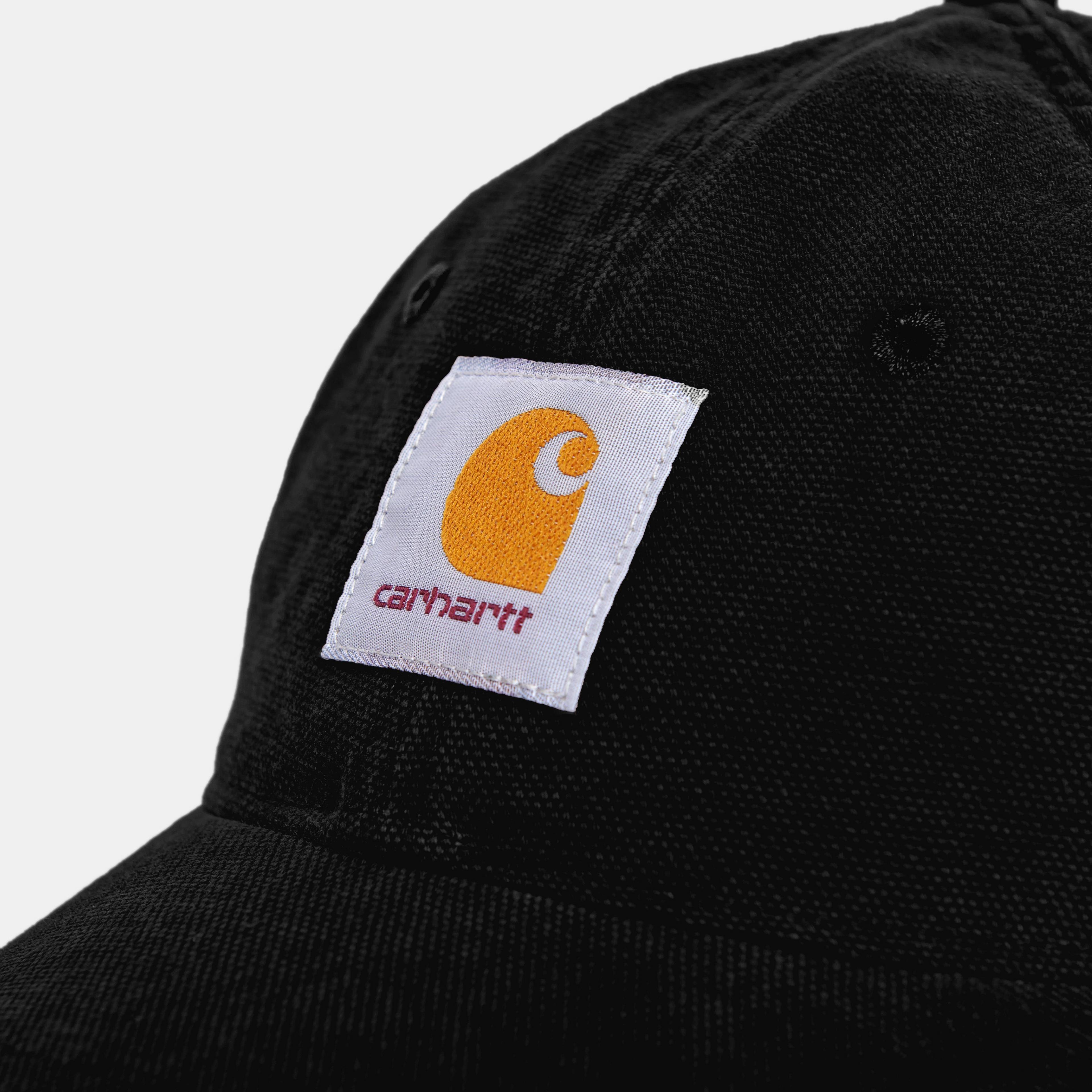 Carhartt WIP Canvas 6-Panel Cap, Black/White | Boutique en ligne officielle