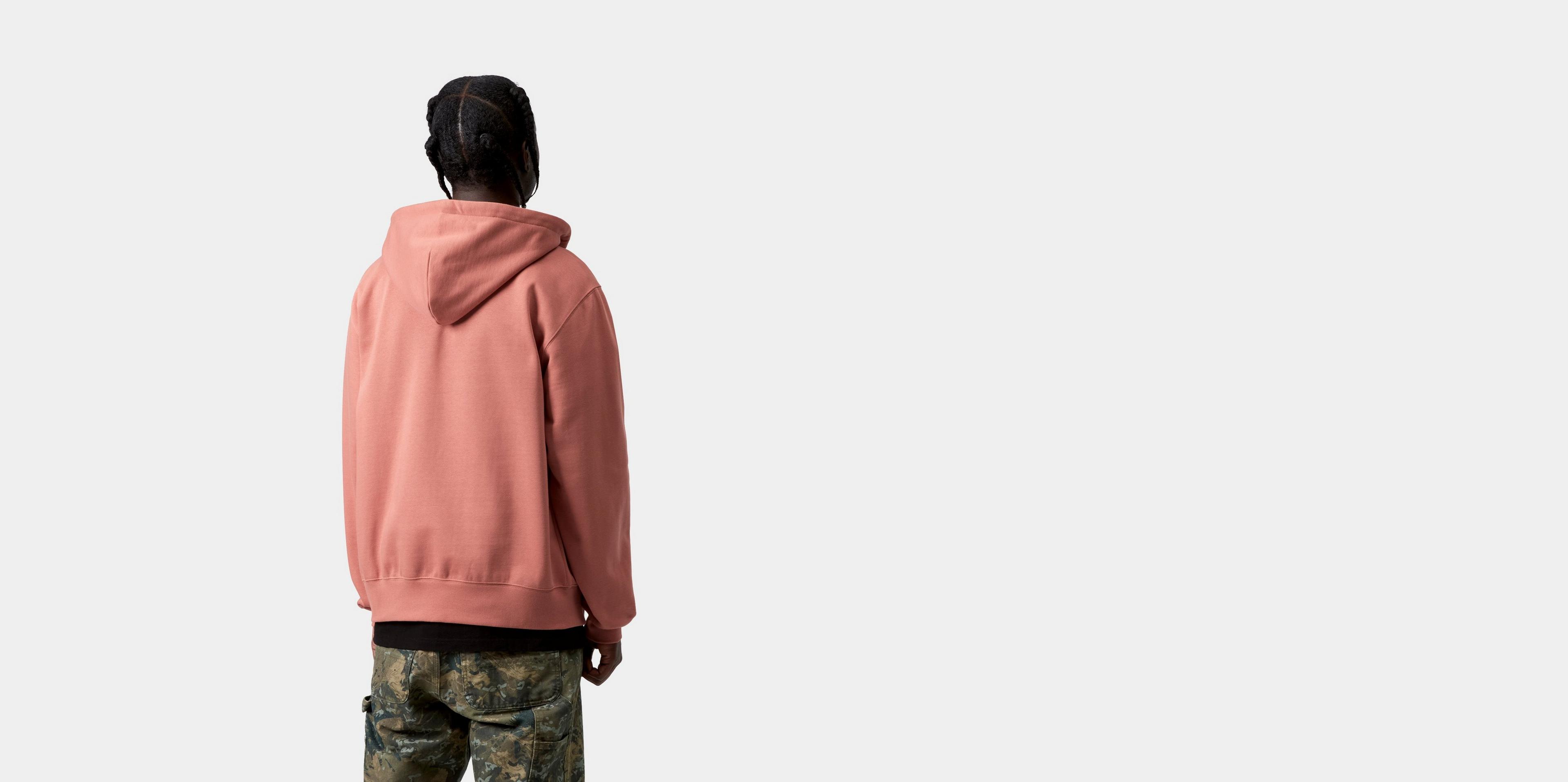 Carhartt WIP Hooded Madison Jacket, Ash Pink/White | Official Online Store