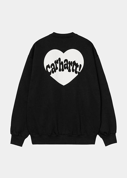 Carhartt WIP Heart Train Pocket Sweat, Black | Official Carhartt WIP Heart Train Pocket Sweat, Black | Official
