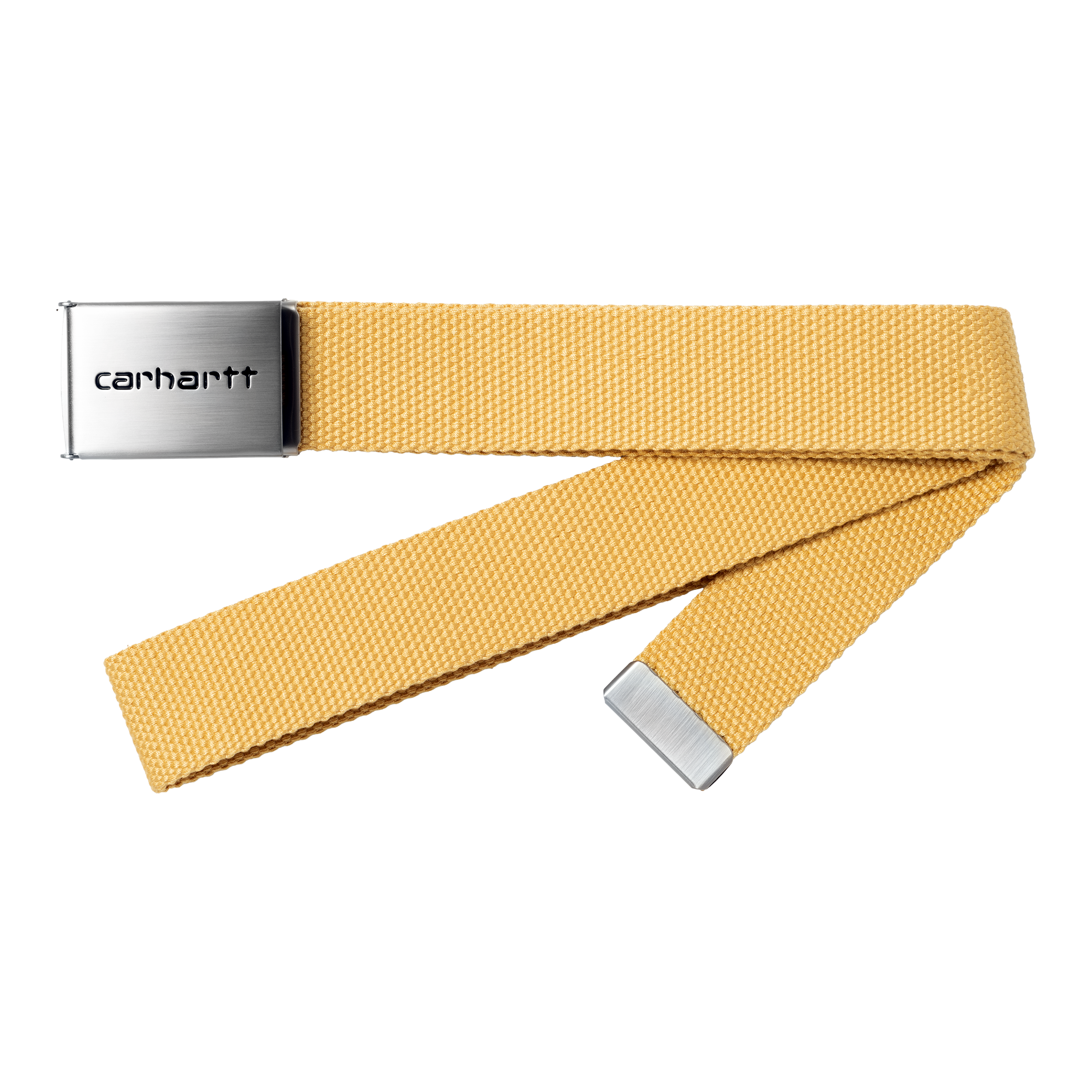 Carhartt WIP Clip Belt Chrome, Air Yellow | Tienda oficial en Línea