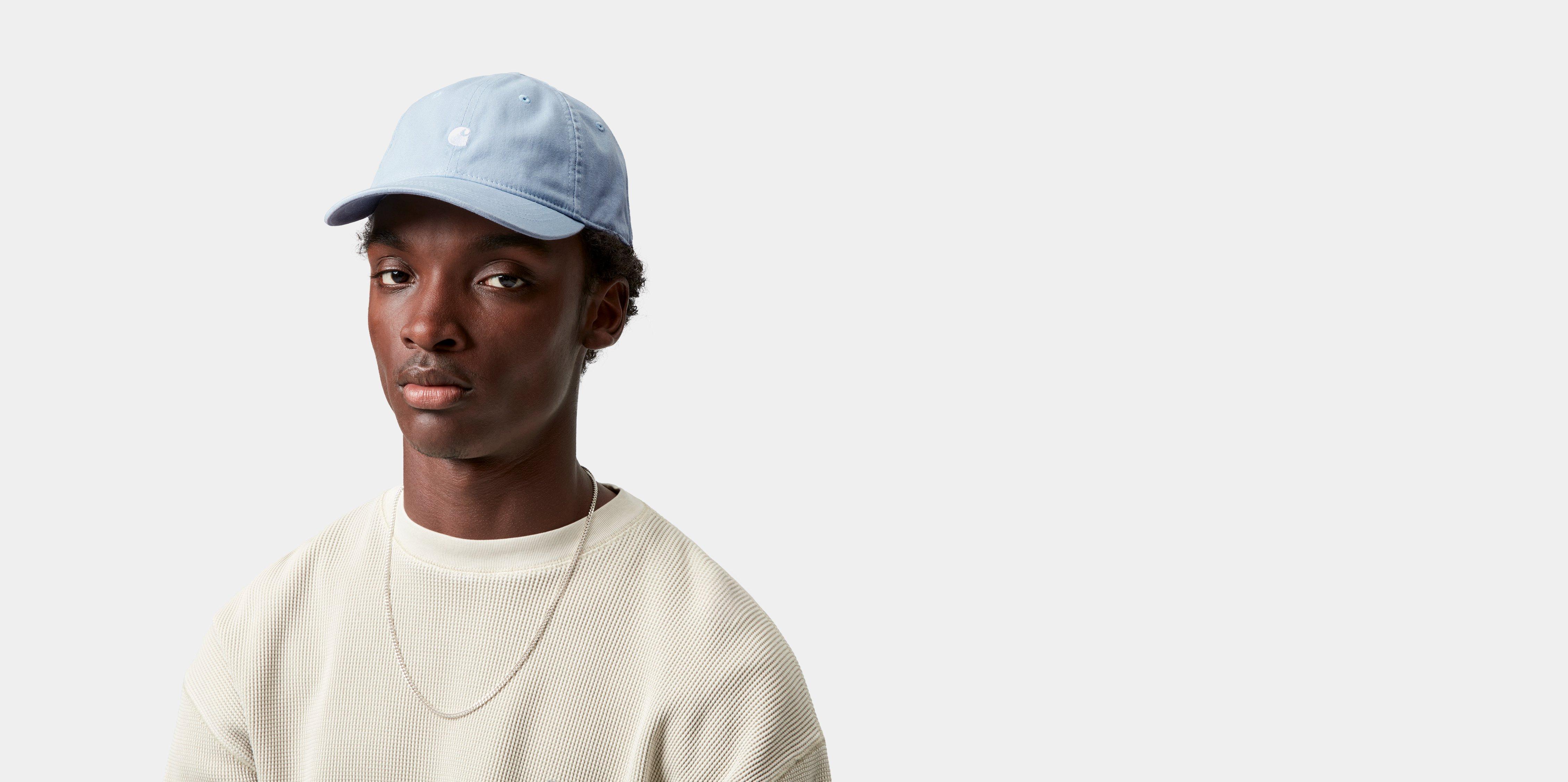 Carhartt WIP Madison Logo Cap, Blue Fog / White | Official Online Store