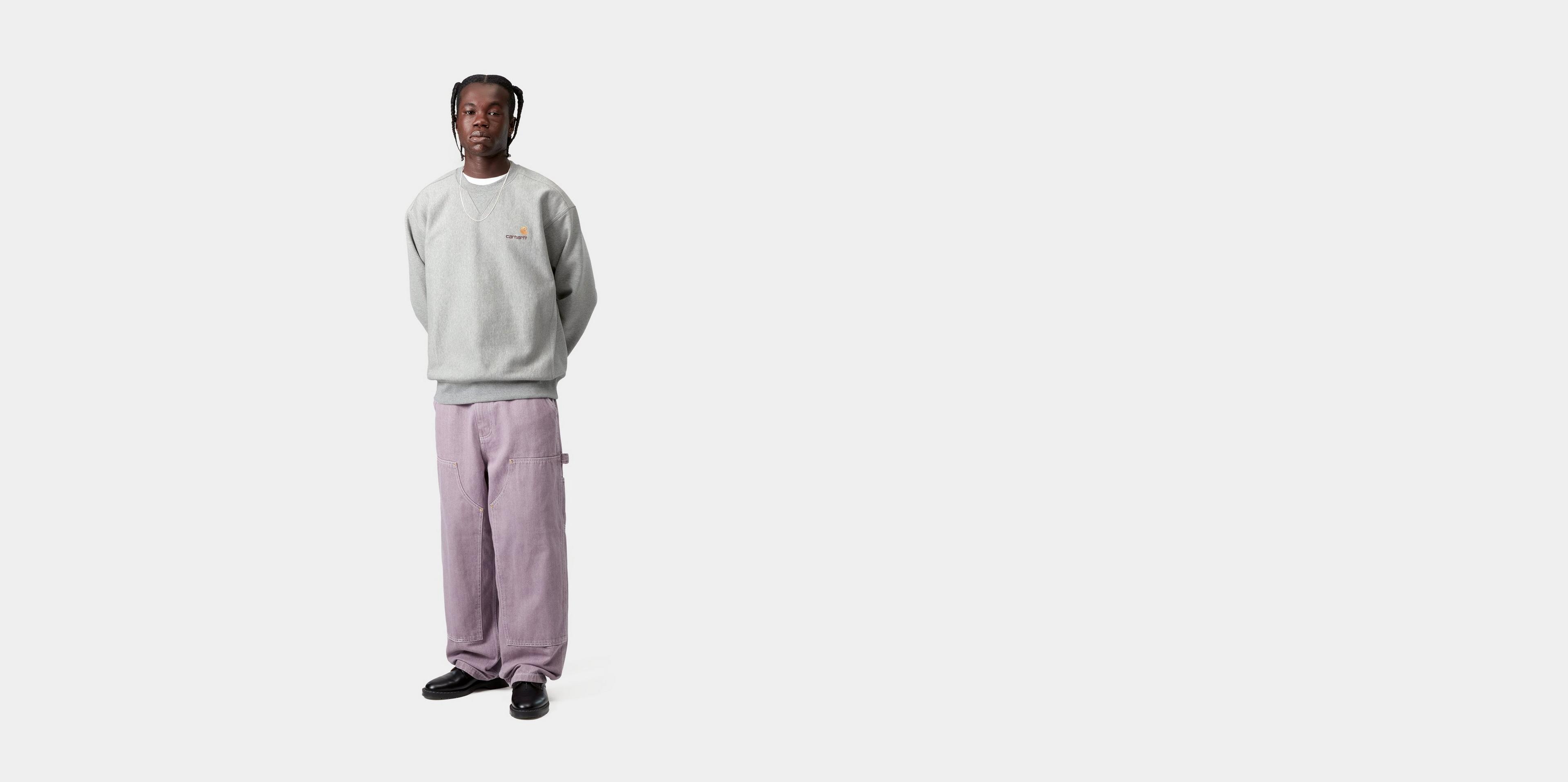 Carhartt WIP American Script Sweatshirt, Grey Heather | Official Online ...