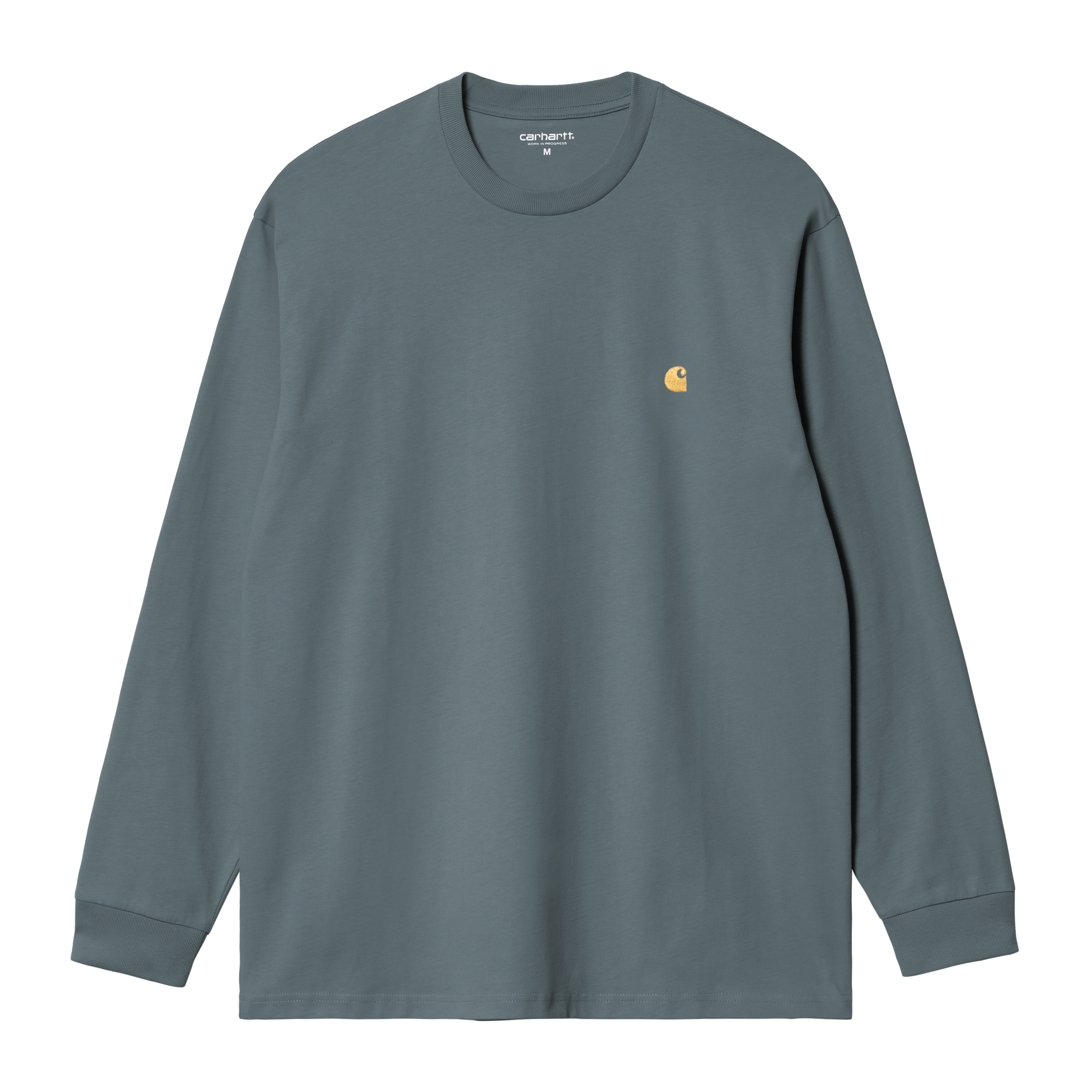 Carhartt WIP L/S Chase T-Shirt, Cozy Blue / Gold | Boutique en ligne ...