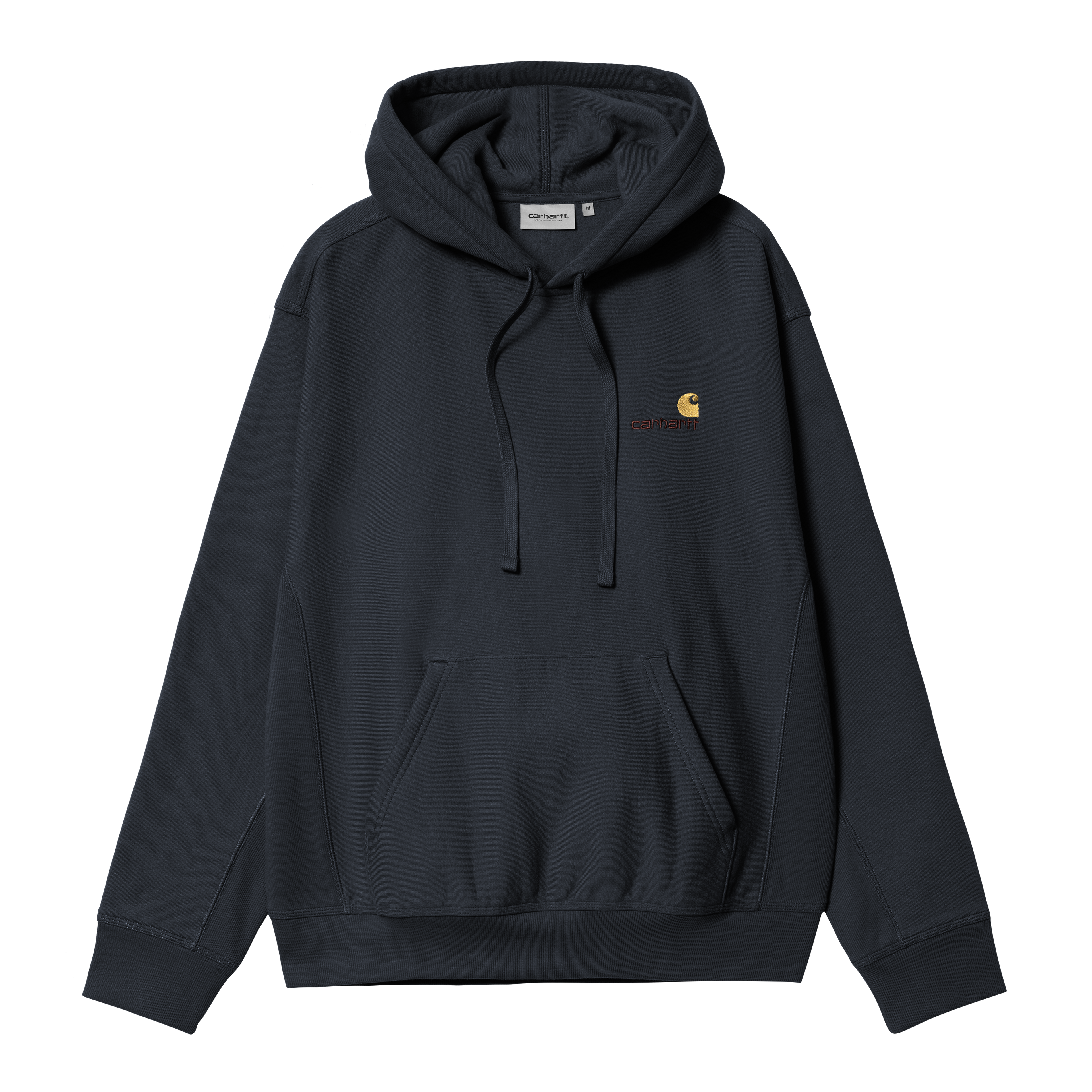 Carhartt WIP Hooded American Script Sweatshirt, Deep Night | Official ...