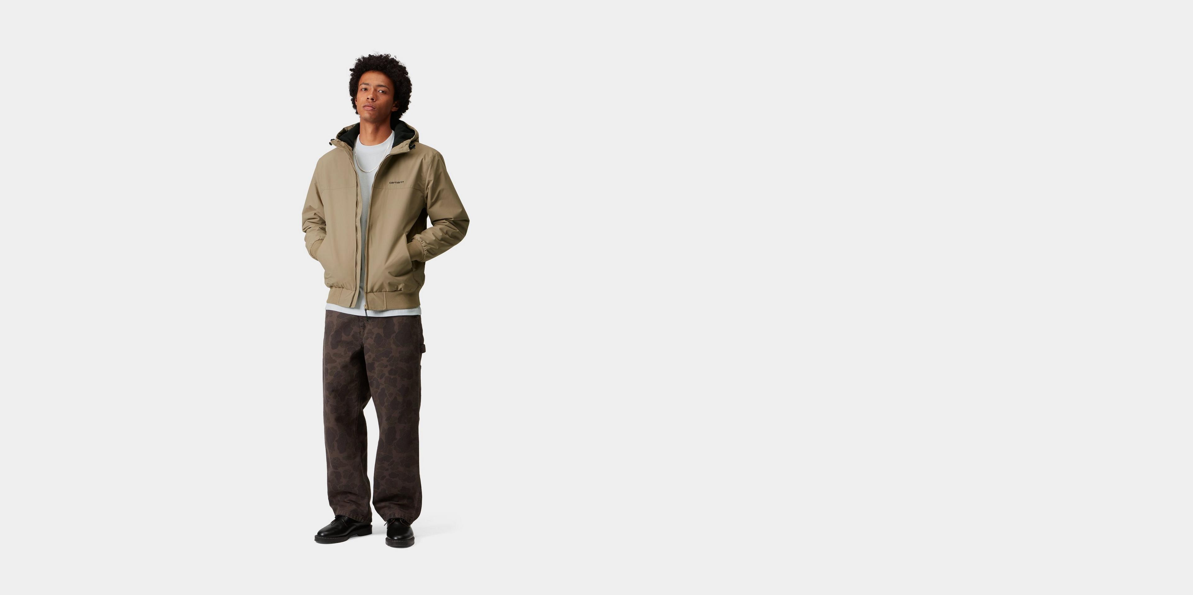 Carhartt WIP Hooded Sail Jacket, Leather / Black | Official Online Store