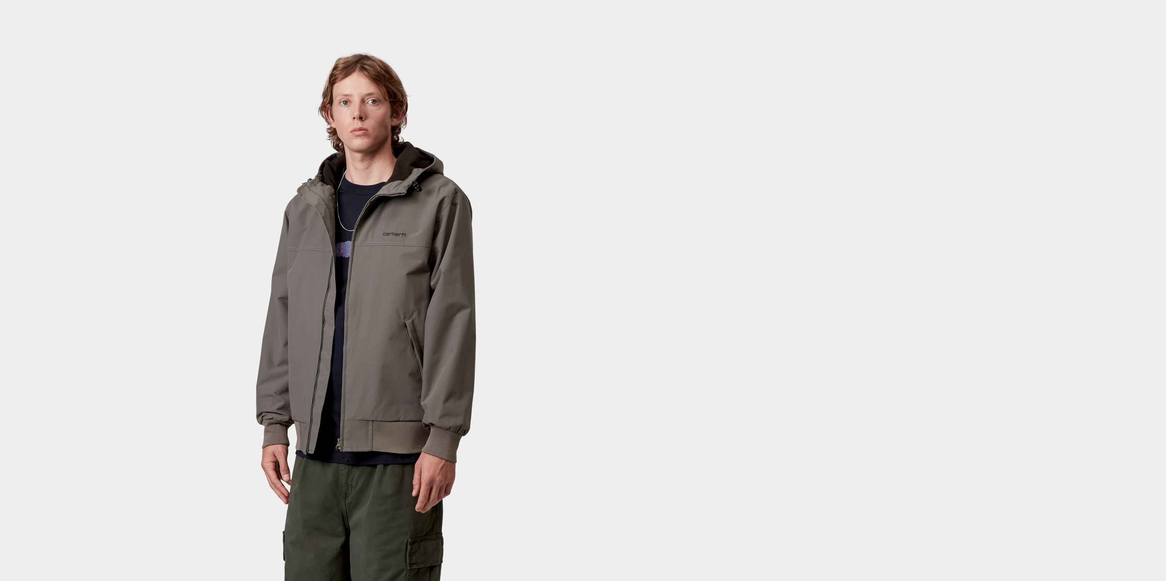 Carhartt WIP Hooded Sail Jacket, Porphyry / Black | Official Online Store