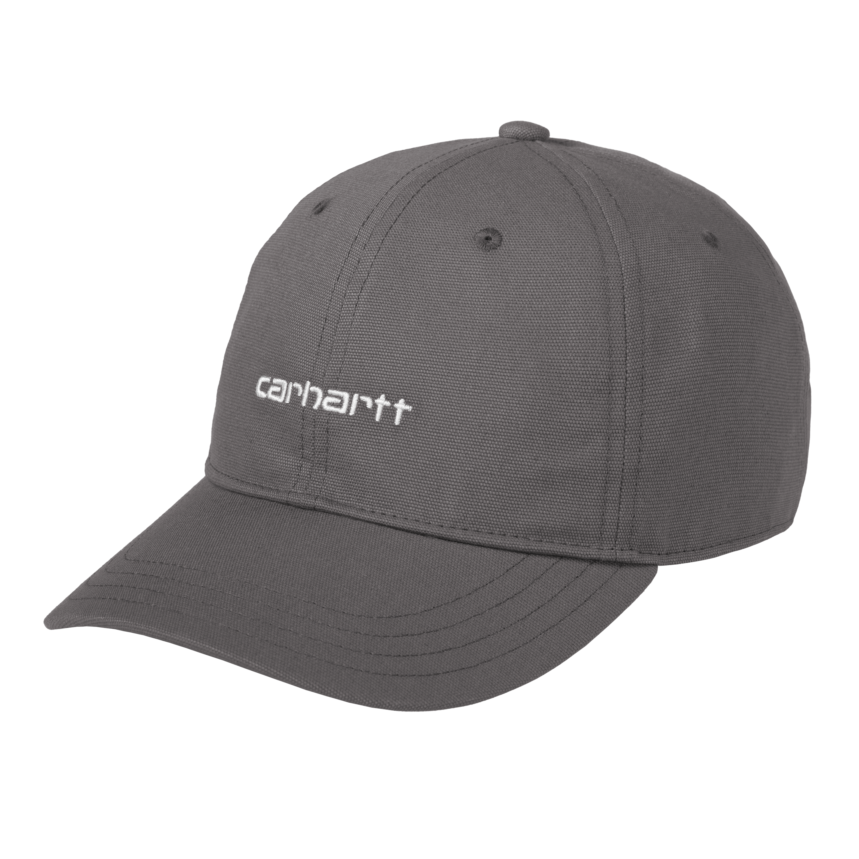 Carhartt WIP Canvas Script Cap, Porphyry / White | Loja online oficial