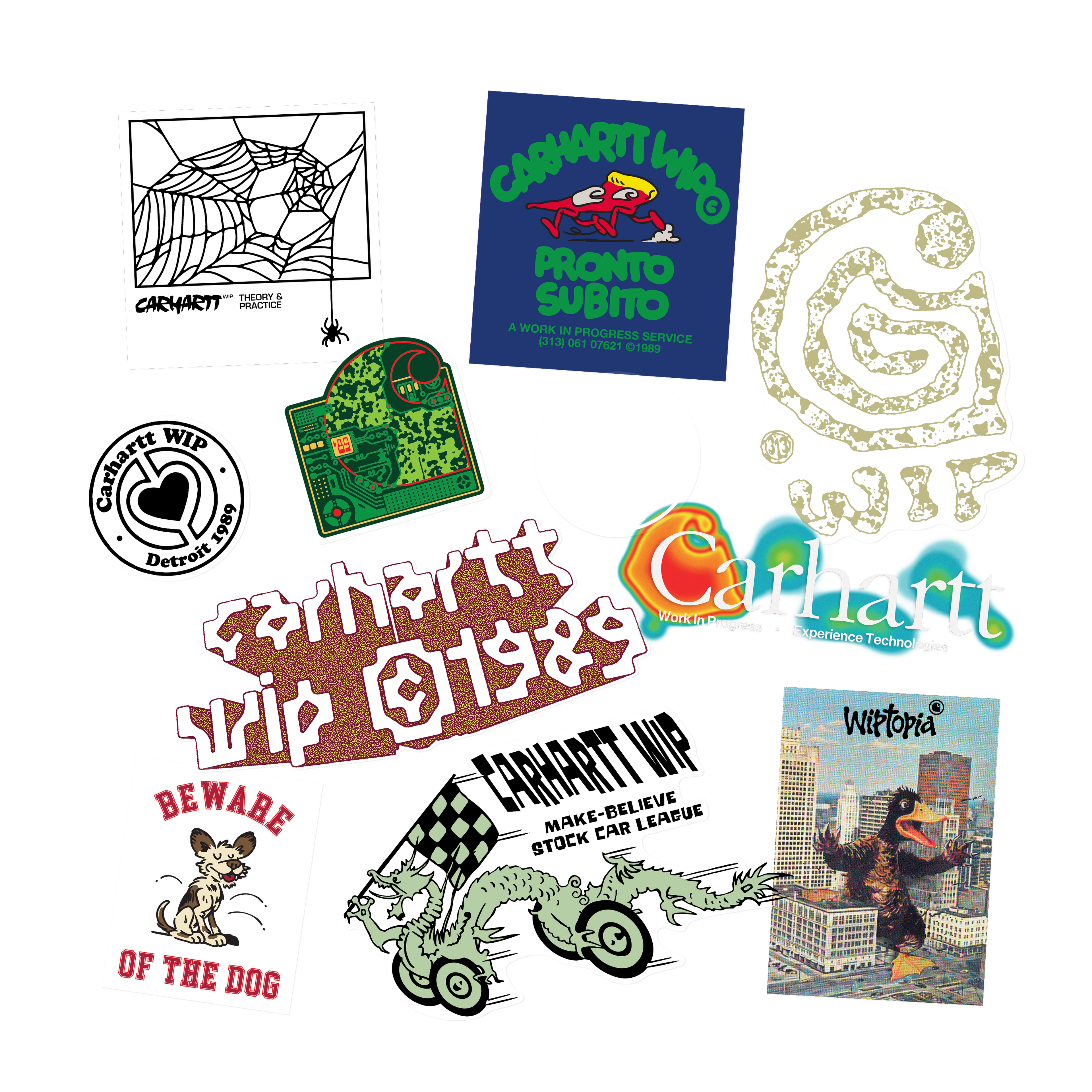 Carhartt WIP Sticker Bag (10 Pack), Multicolor (FW25) | Official Online ...