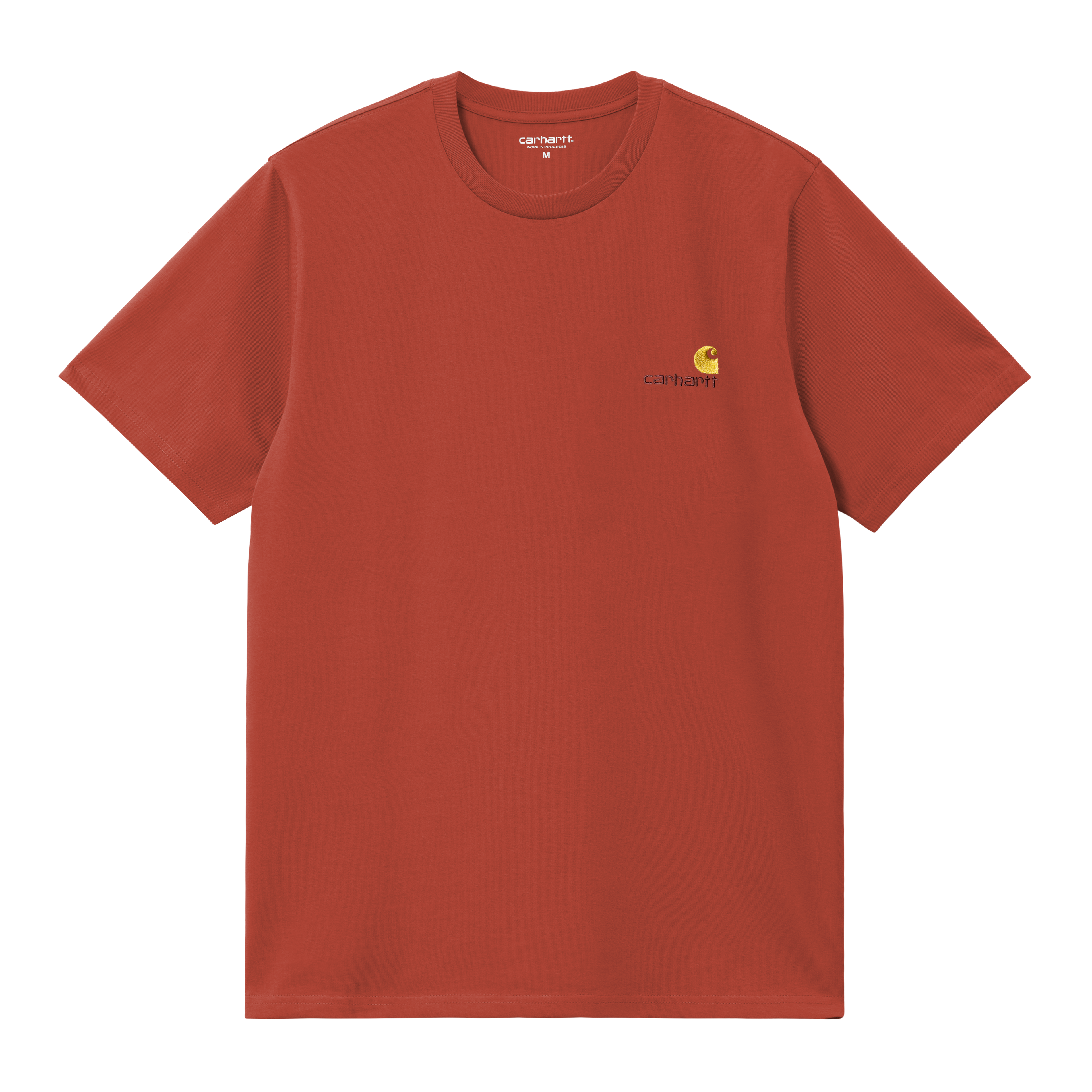 Carhartt WIP S/S American Script T-Shirt, Oxide Red | Official Online Store