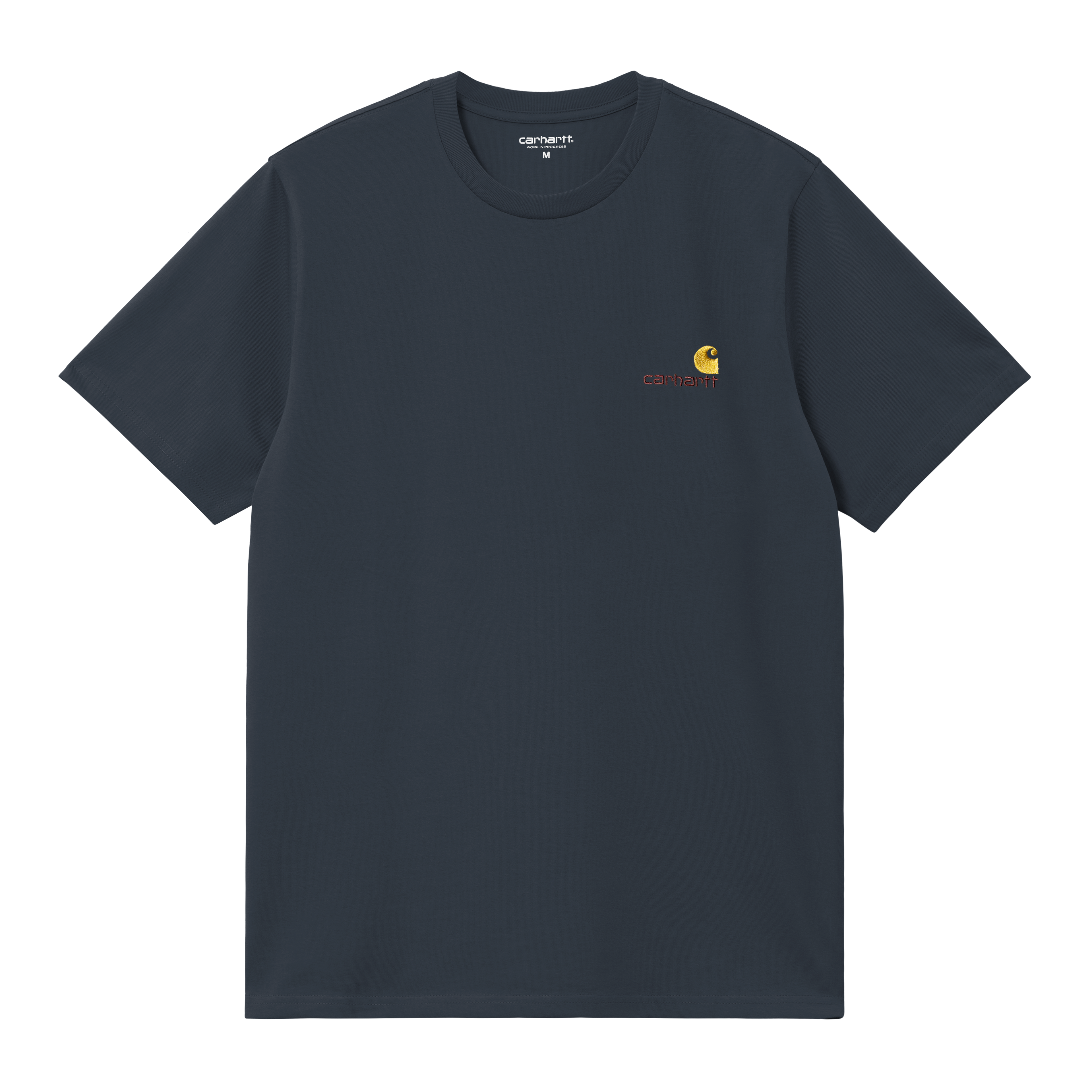 Carhartt WIP S/S American Script T-Shirt, Deep Night | Official Online ...