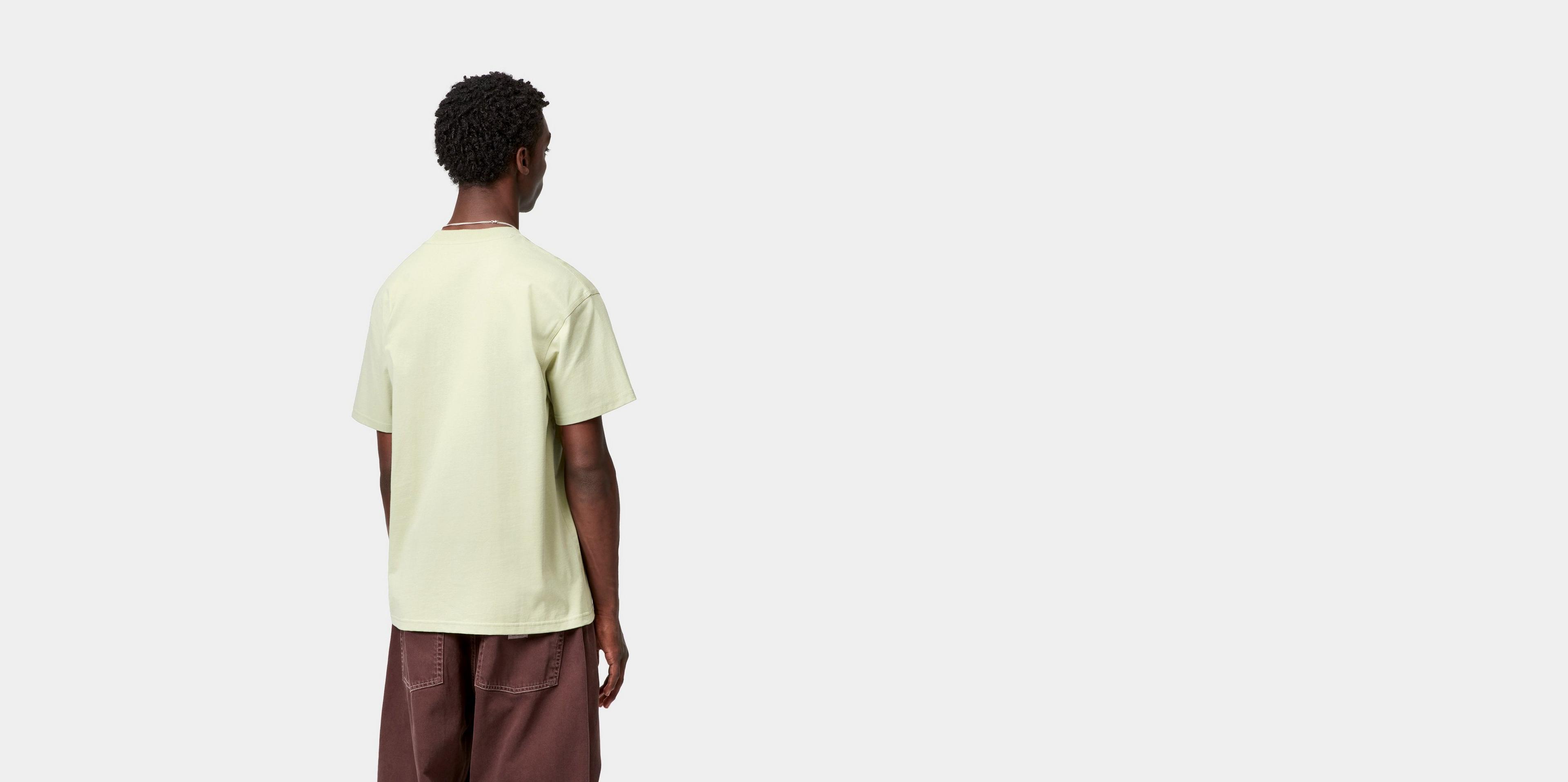 Carhartt WIP S/S American Script T-Shirt, Pale Olive | Loja online oficial