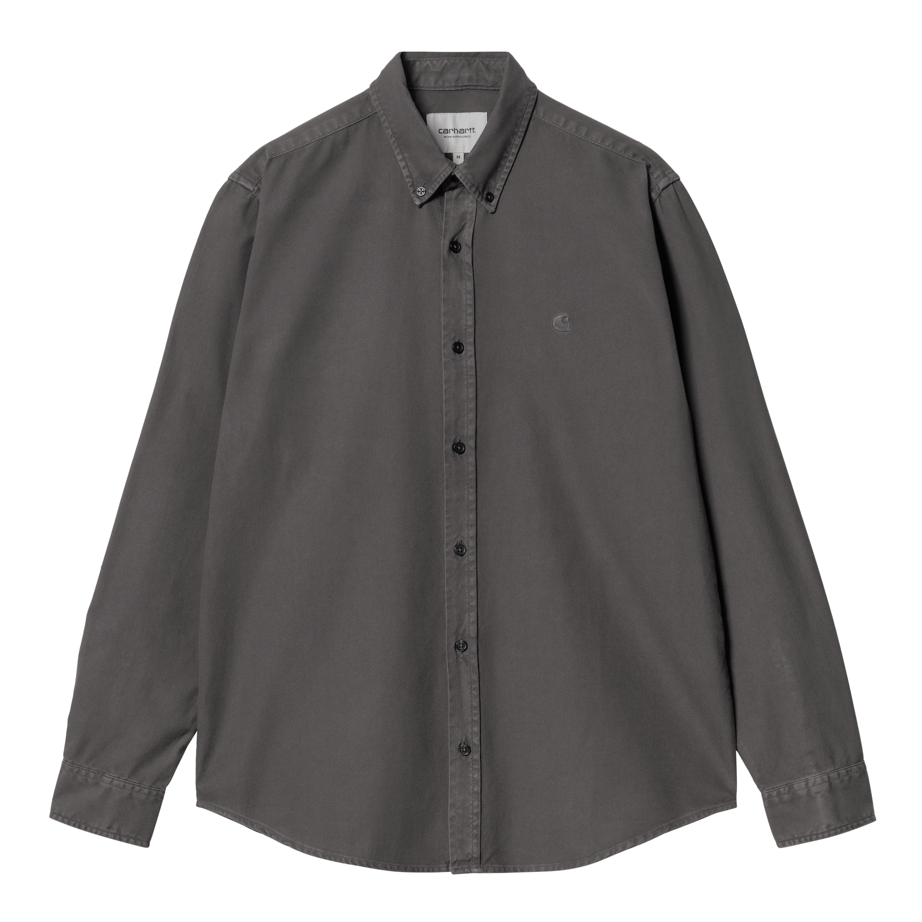 Carhartt WIP L/S Bolton Shirt, Graphite | Official Online Store