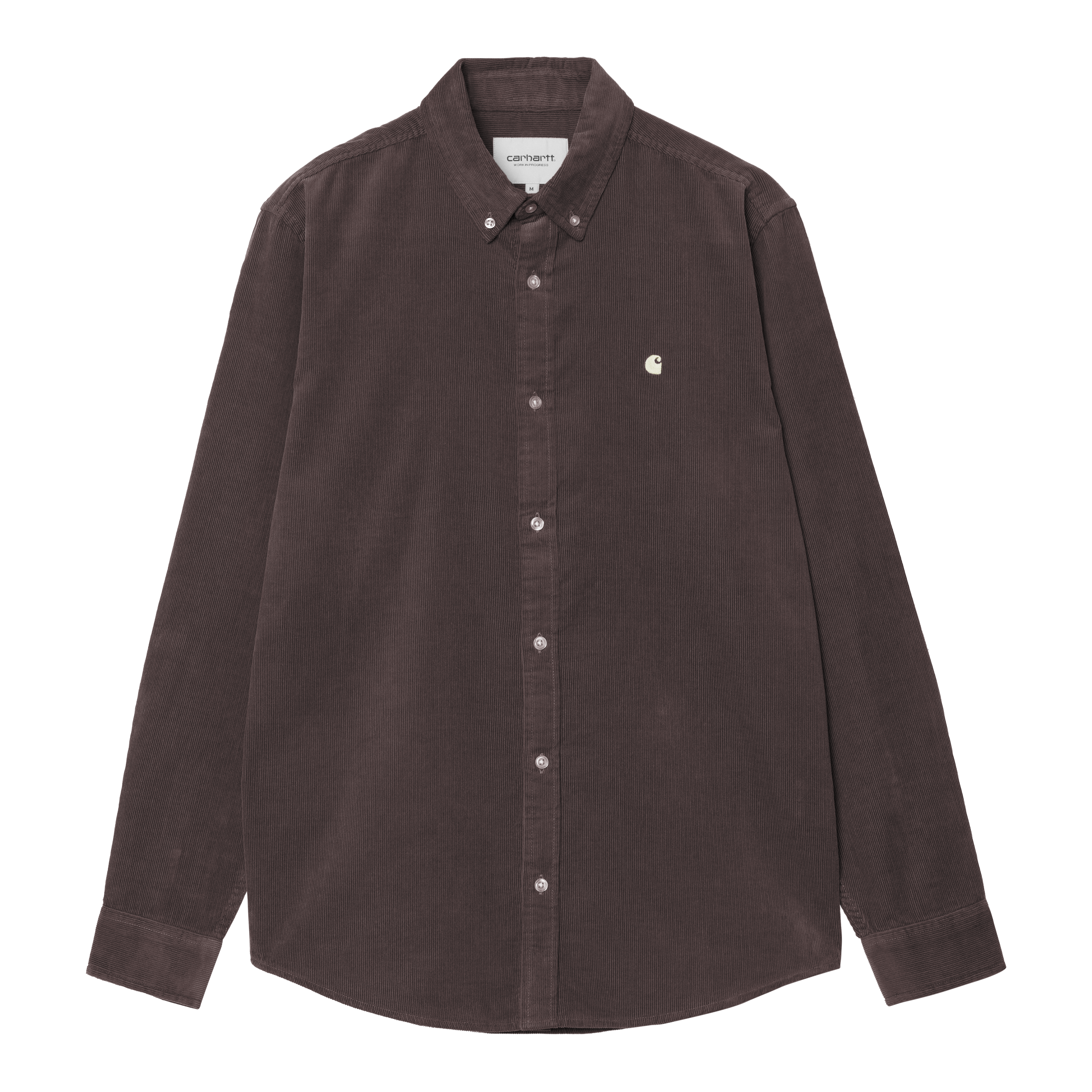 Carhartt WIP L/S Madison Fine Cord Shirt, Shale / Wax | Official Online ...