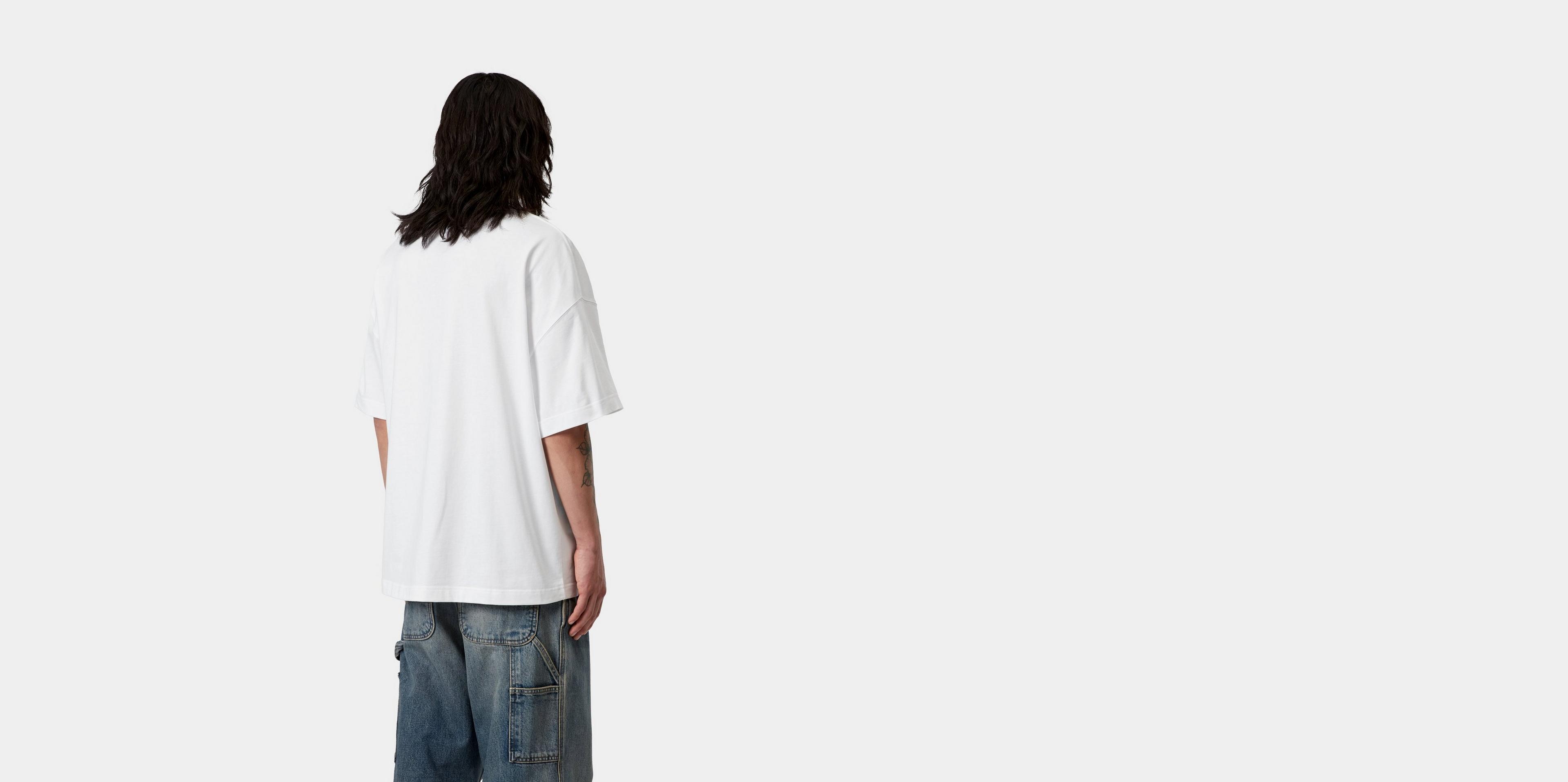 Carhartt WIP S/S Link Script T-Shirt, White / Black | Official Online Store