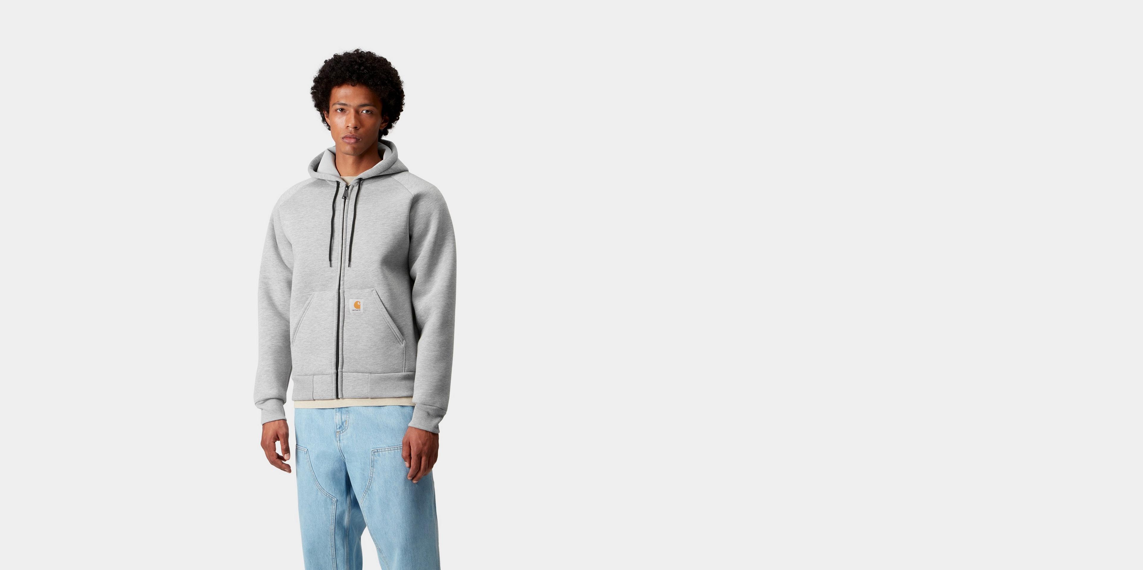 Carhartt WIP Car-Lux Hooded Jacket, Grey Heather / Grey | Official ...