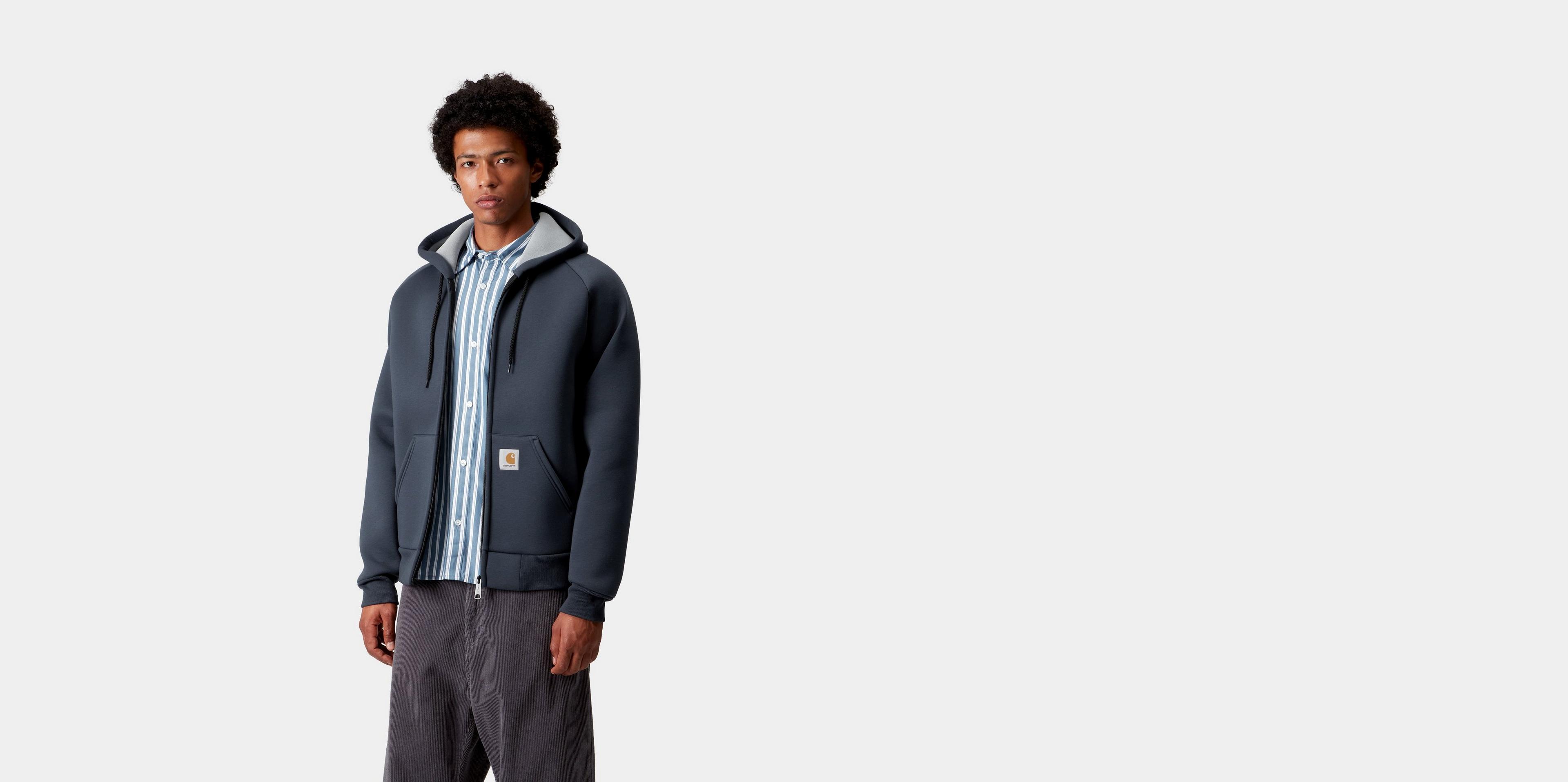 Carhartt WIP Car-Lux Hooded Jacket, Jupiter / Grey | Official Online Store
