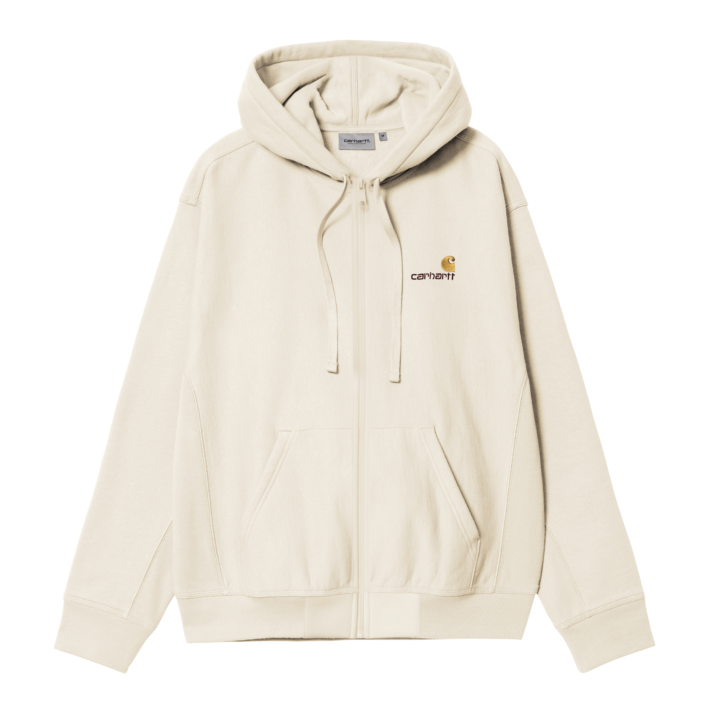 Carhartt WIP Hooded American Script Jacket, Natural | Official Online Store