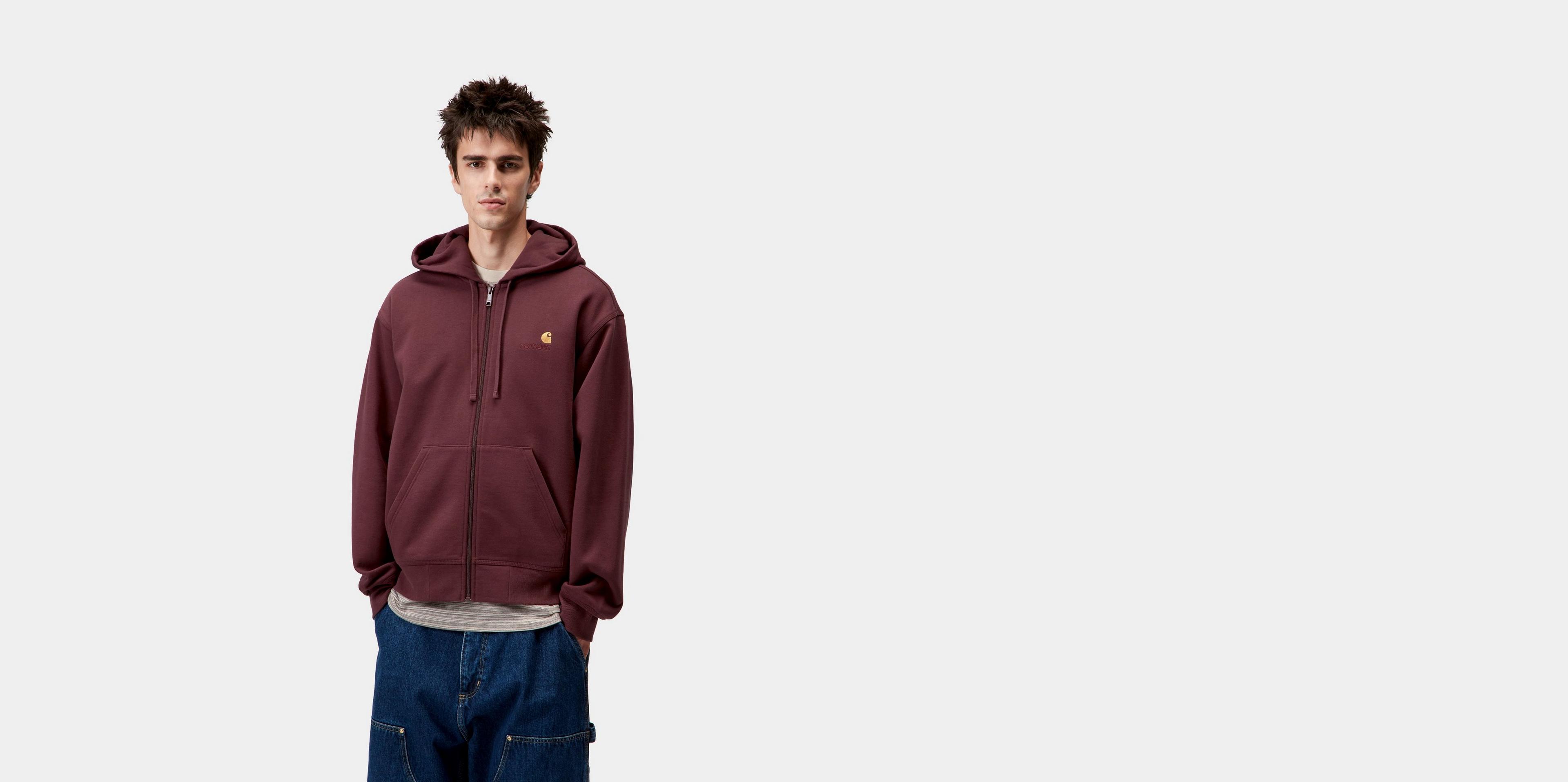 Carhartt WIP Hooded American Script Jacket, Rondo | Official Online Store