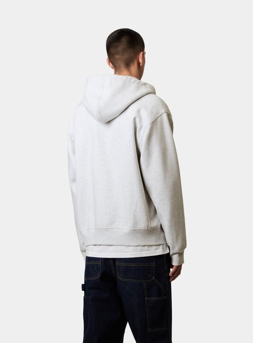 Carhartt Wip Hooded American Script Jacket Ash Heather Official