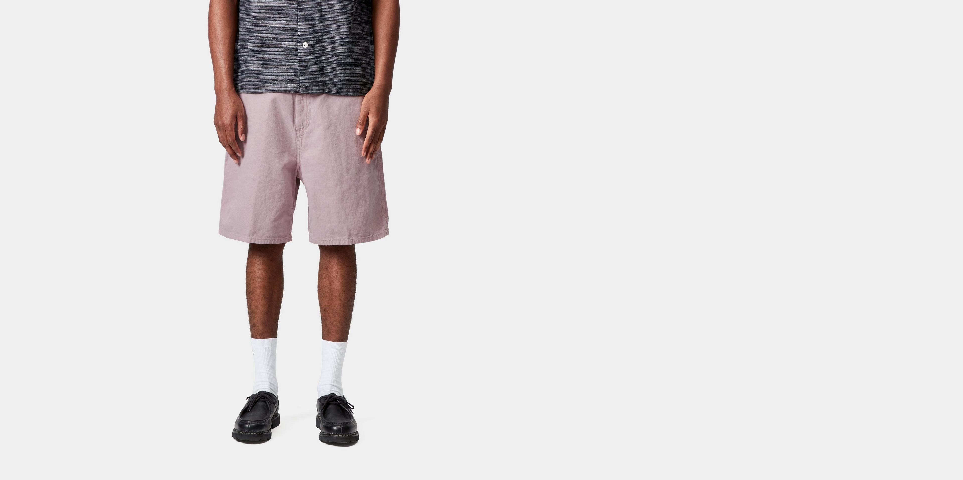 Carhartt WIP Walter Single Knee Short, Pink Fog | Official Online Store