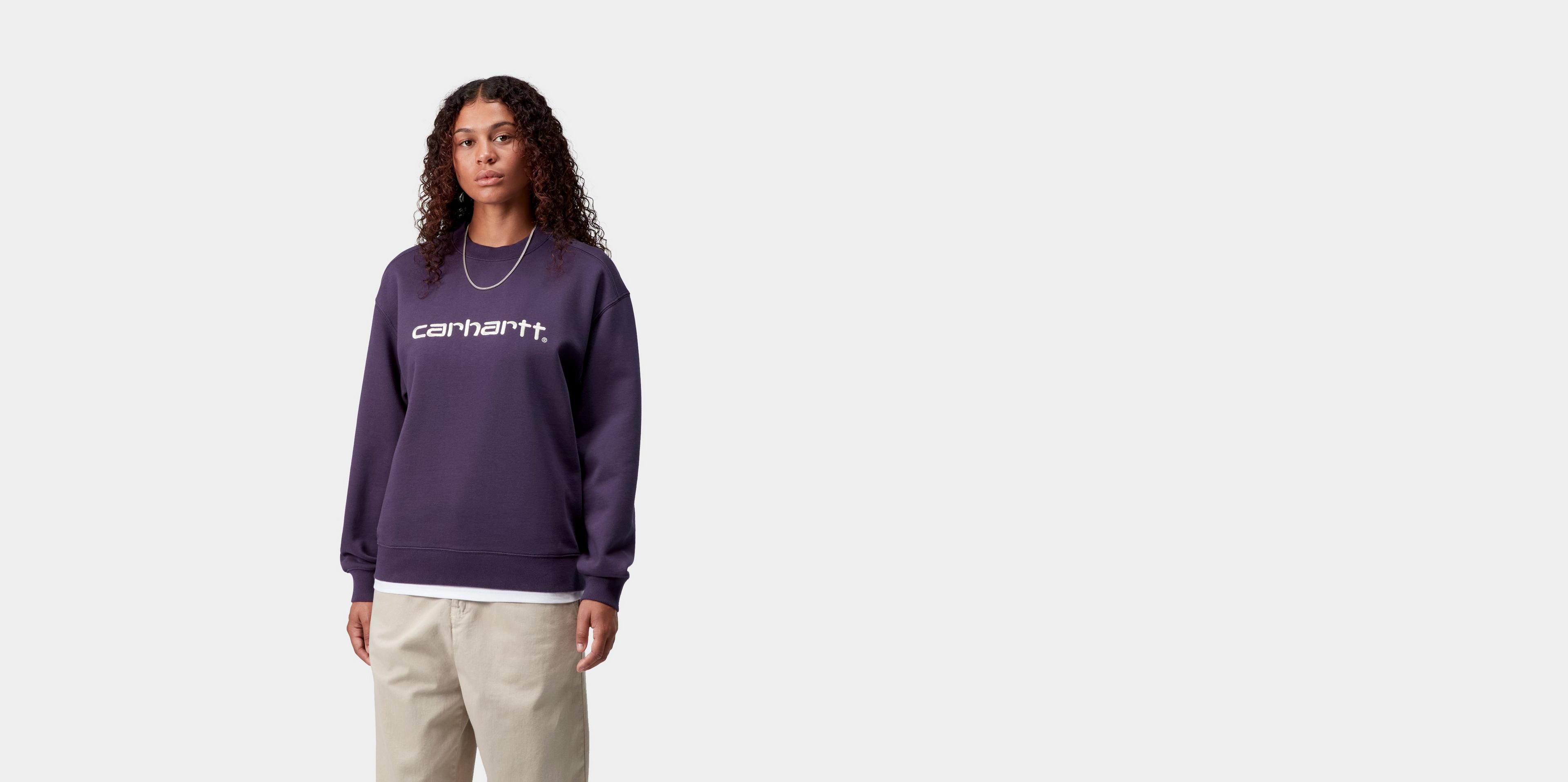 Carhartt WIP Women's Carhartt Sweatshirt, Lokers / Salt | Officiële ...