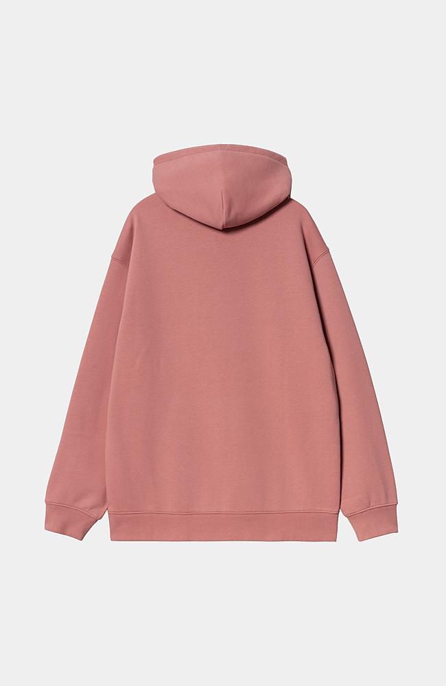 Carhartt WIP W' Hooded Carhartt Sweatshirt, Dusty Rose Carhartt WIP W' Hooded Carhartt Sweatshirt, Dusty Rose