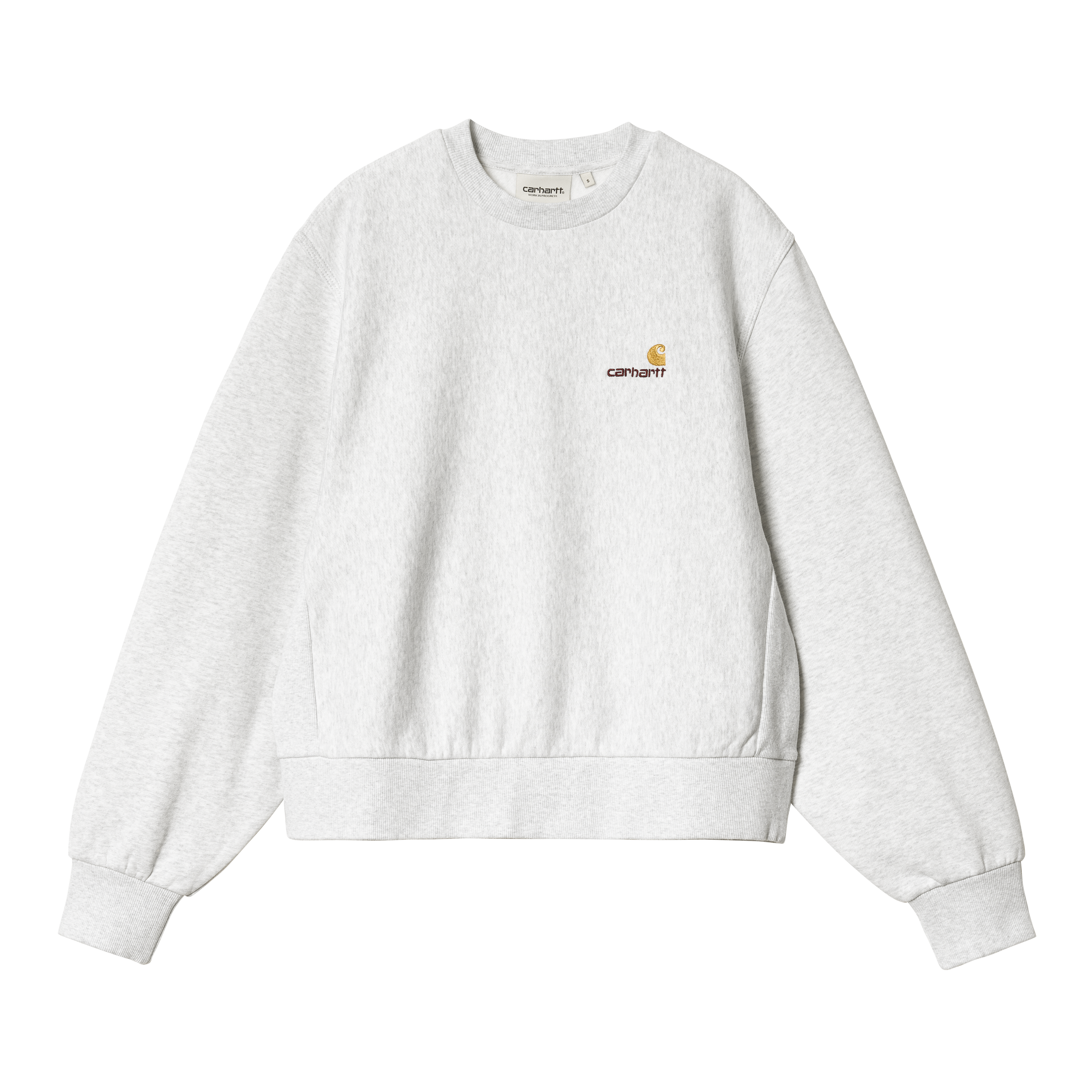 Carhartt WIP W' American Script Sweatshirt, Ash Heather | Loja online ...