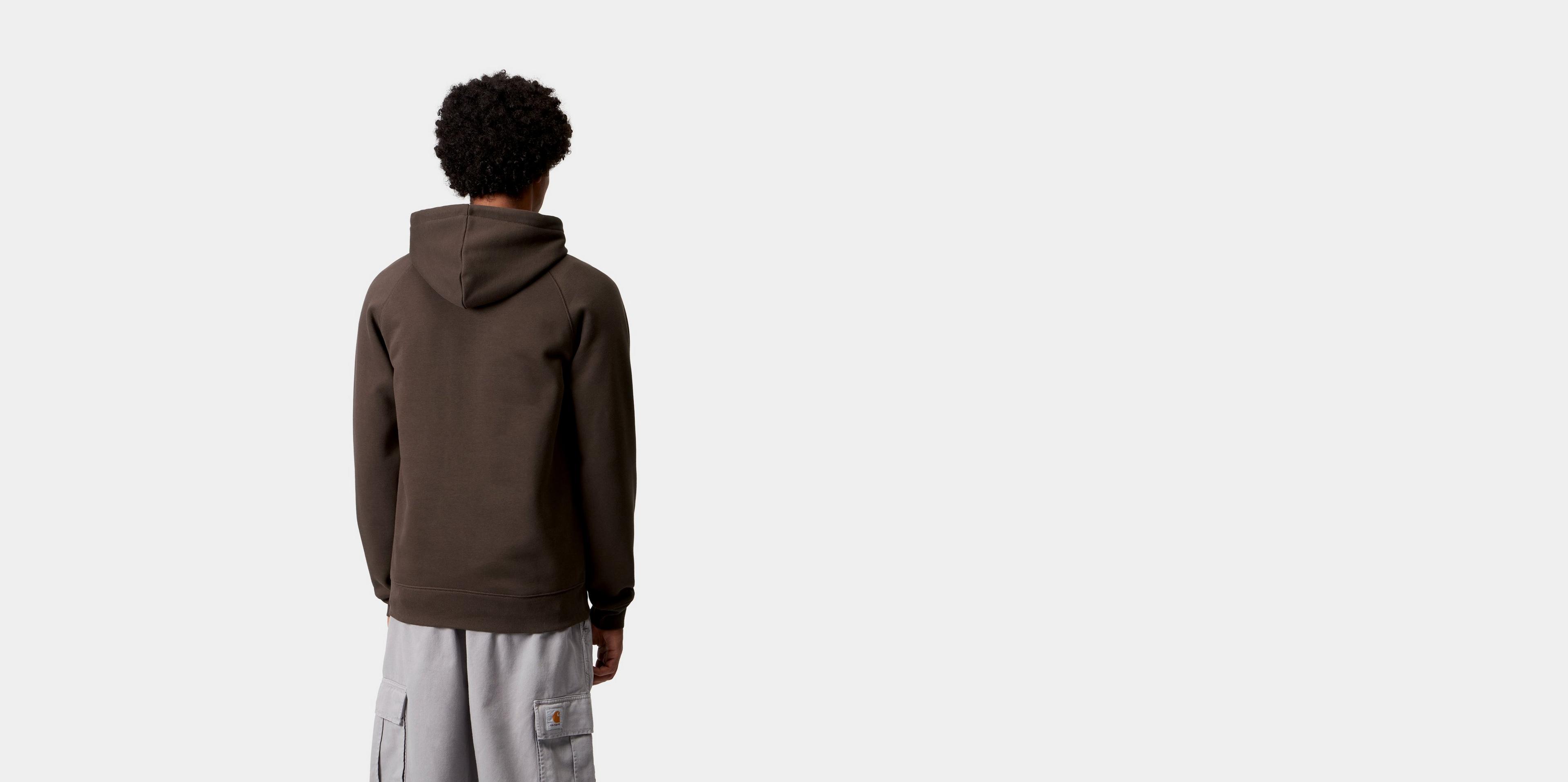 Carhartt WIP Hooded Chase Sweatshirt, Tobacco / Gold | Tienda oficial ...