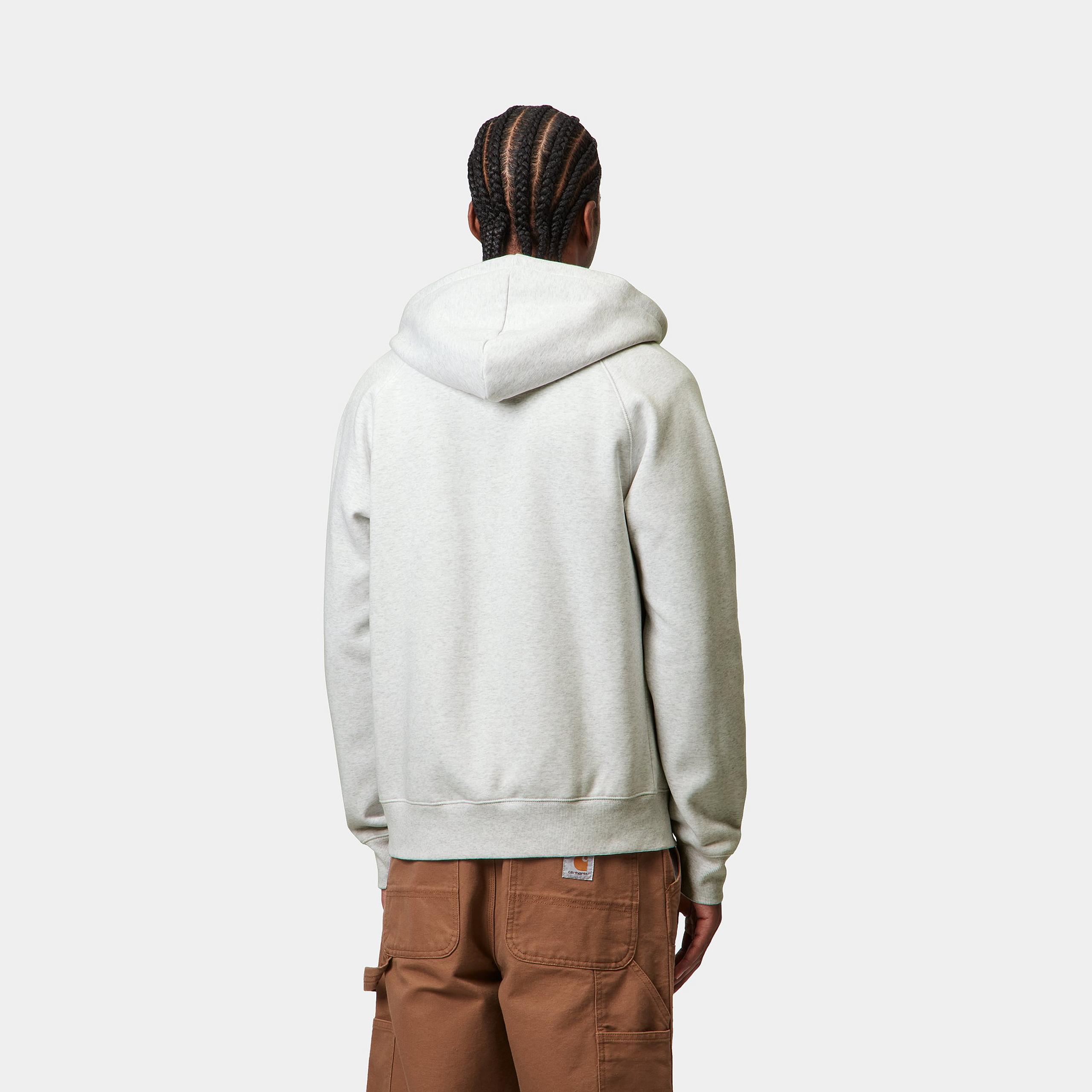 Carhartt Wip Hooded Chase Jacket Ash Heather Gold Official Online