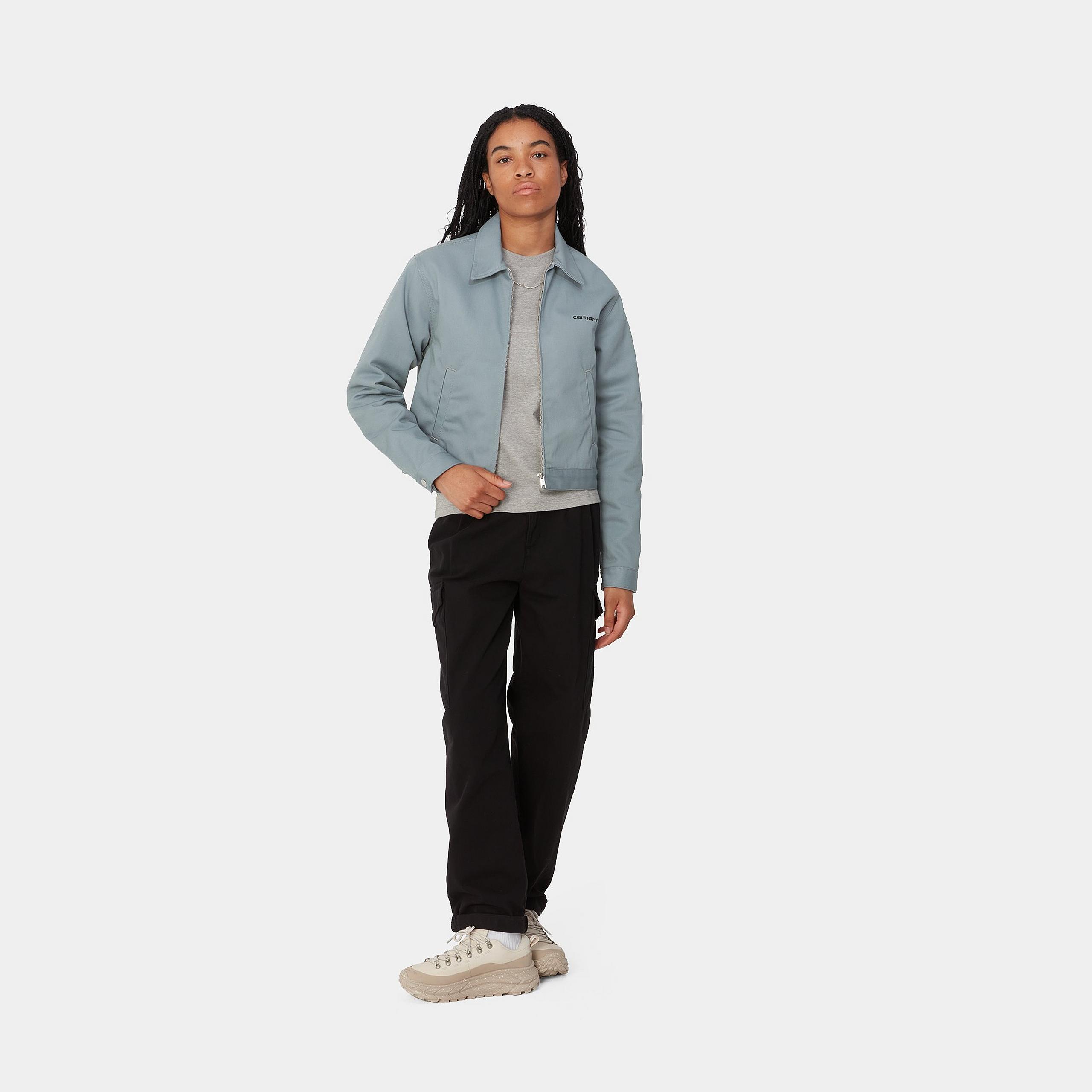 Carhartt Wip W Module Script Jacket Dove Grey Black Official