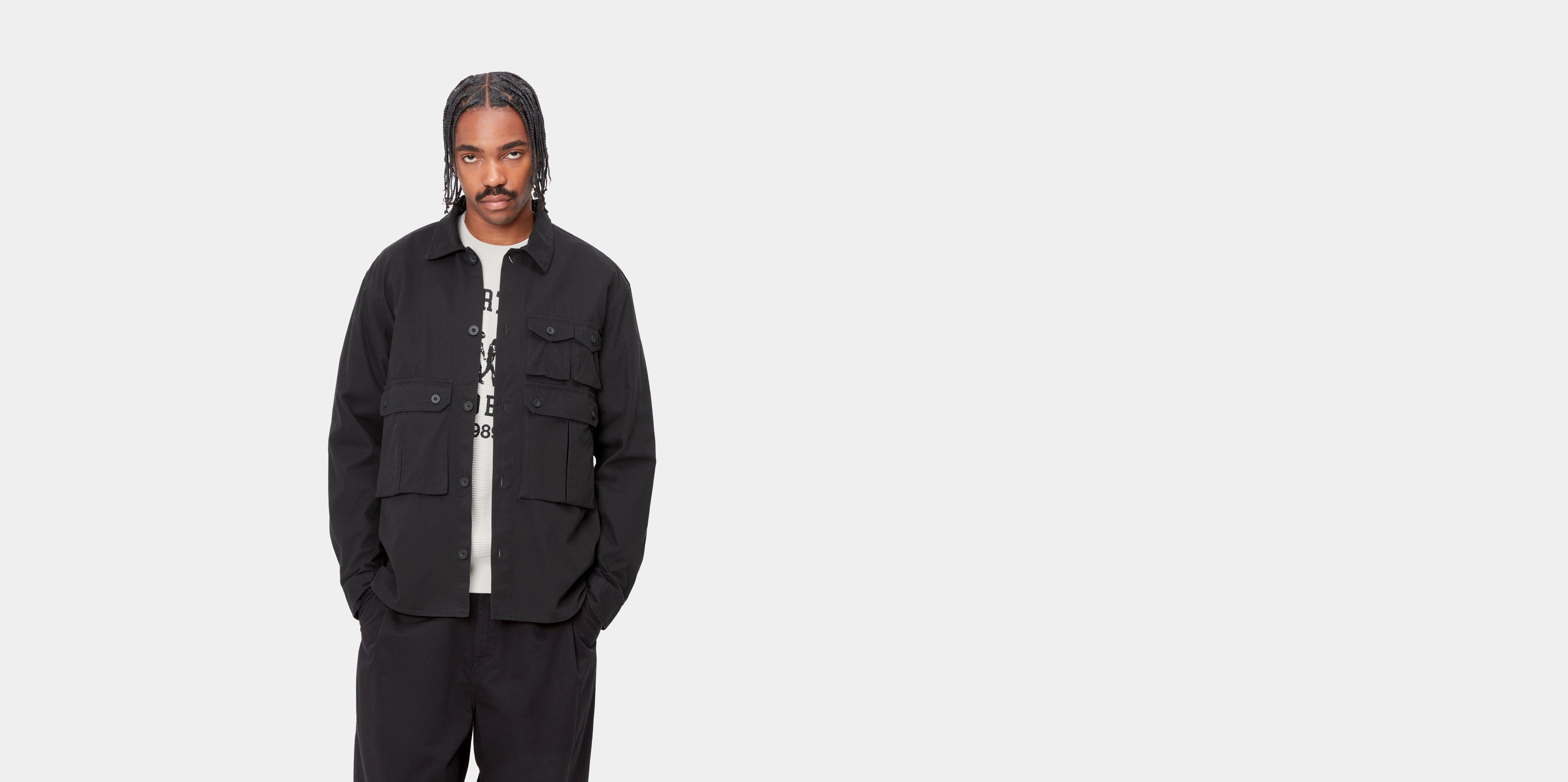 Carhartt WIP L/S Tracker Shirt, Black | Tienda oficial en Línea