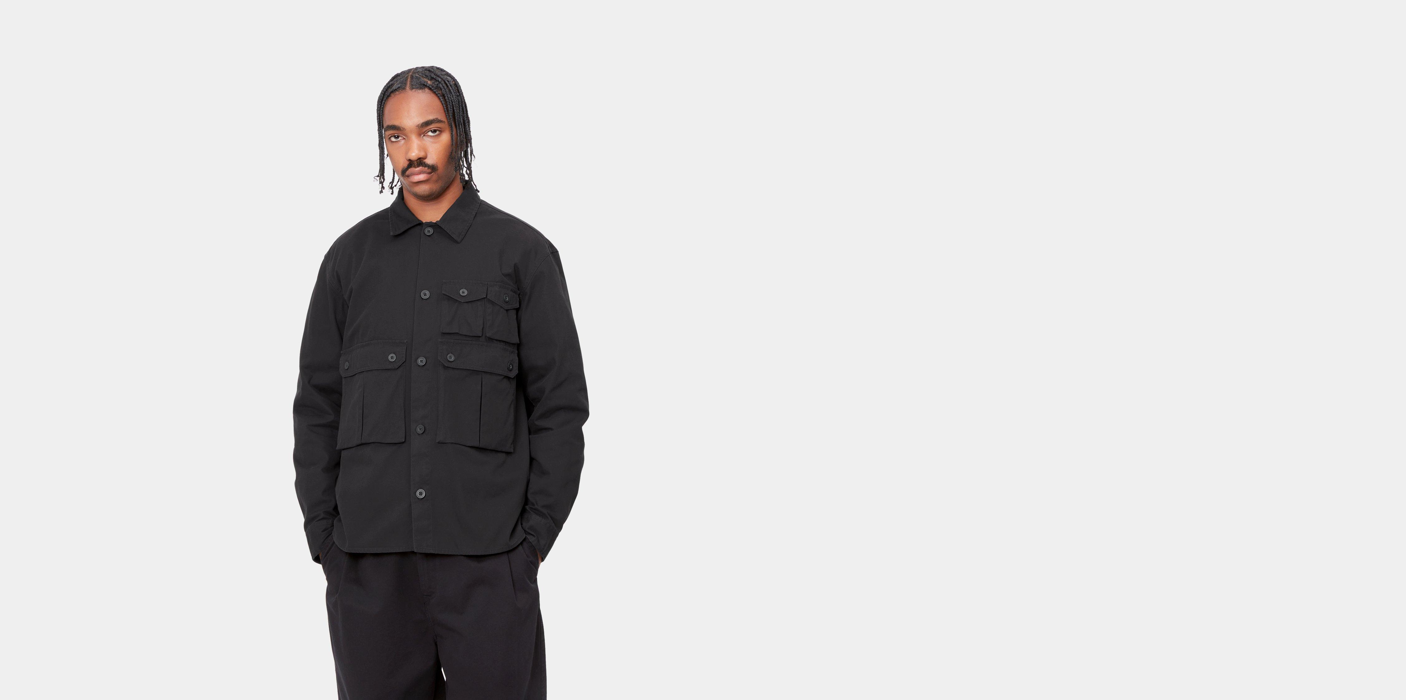 Carhartt WIP L/S Tracker Shirt, Black | Tienda oficial en Línea