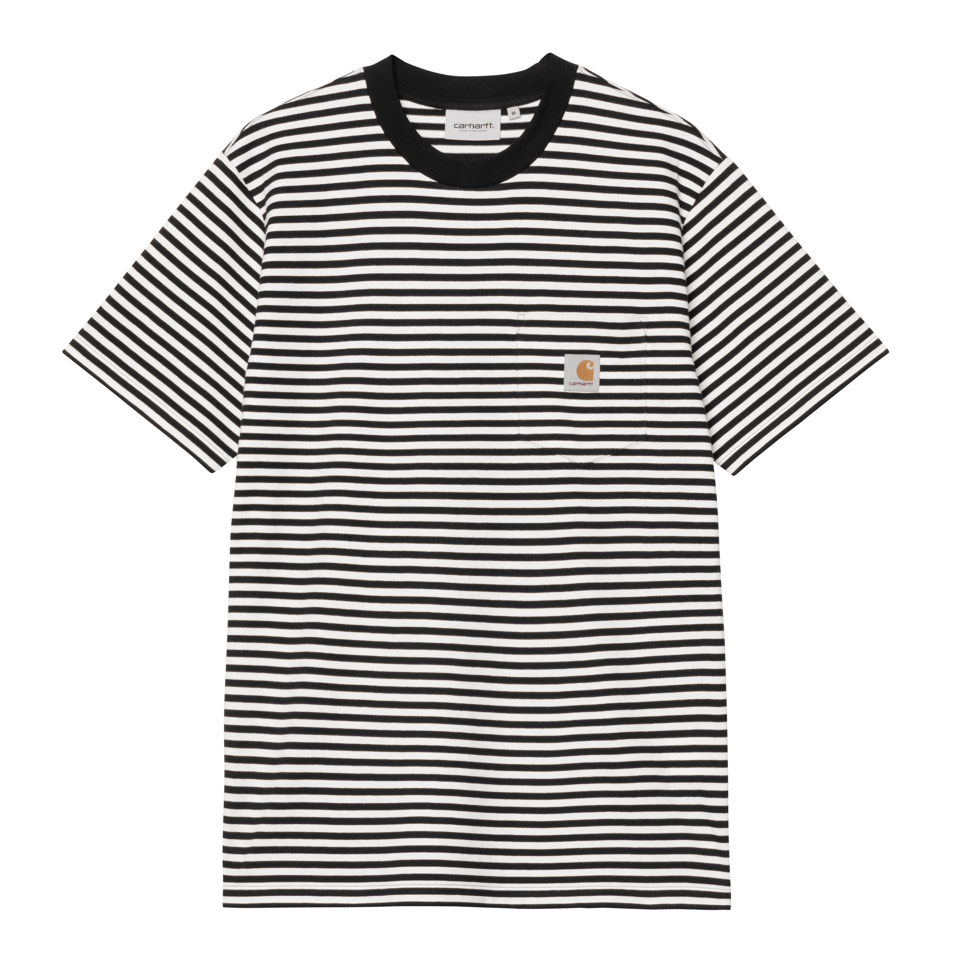 Carhartt WIP S/S Verner Pocket T-Shirt, Verner Stripe, Black / Wax ...