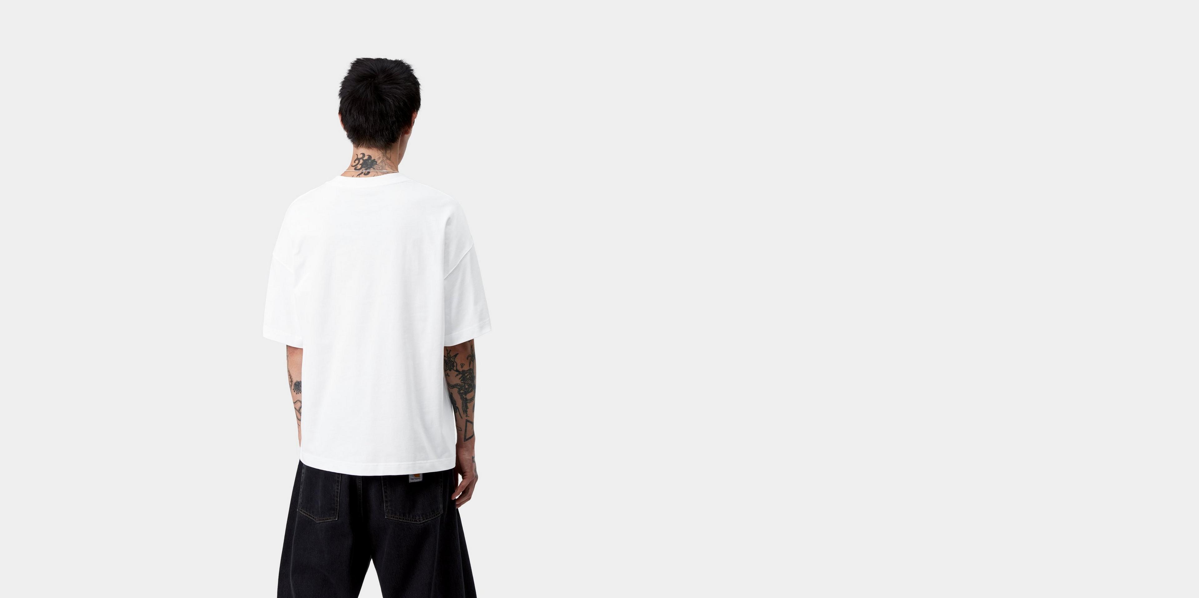 Carhartt WIP S/S Signature Script T-Shirt, White / Black | Official ...