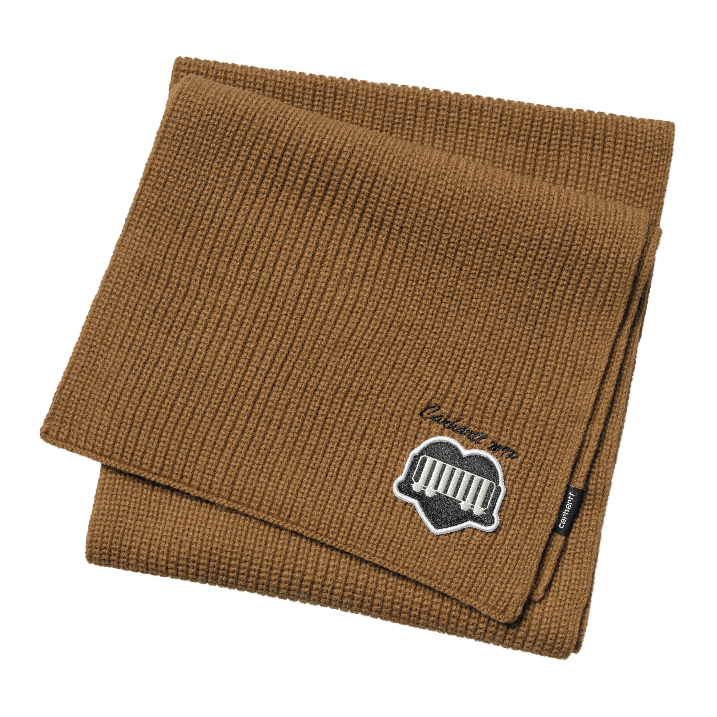 Carhartt WIP Heart Train Patch Scarf, Hamilton Brown | Loja online oficial