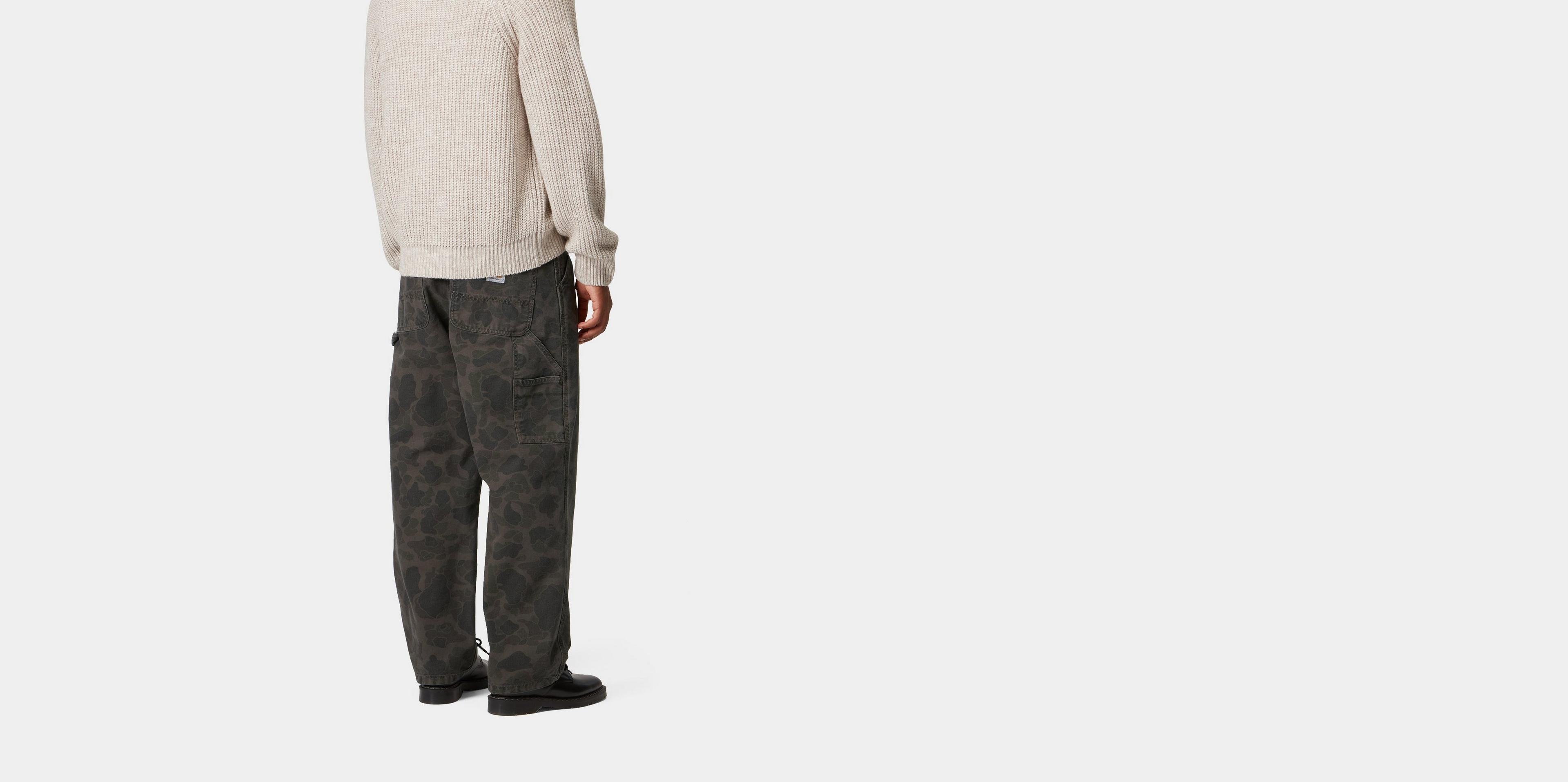 Carhartt WIP Duck Single Knee Pant, Camo Duck, Green / Porphyry ...
