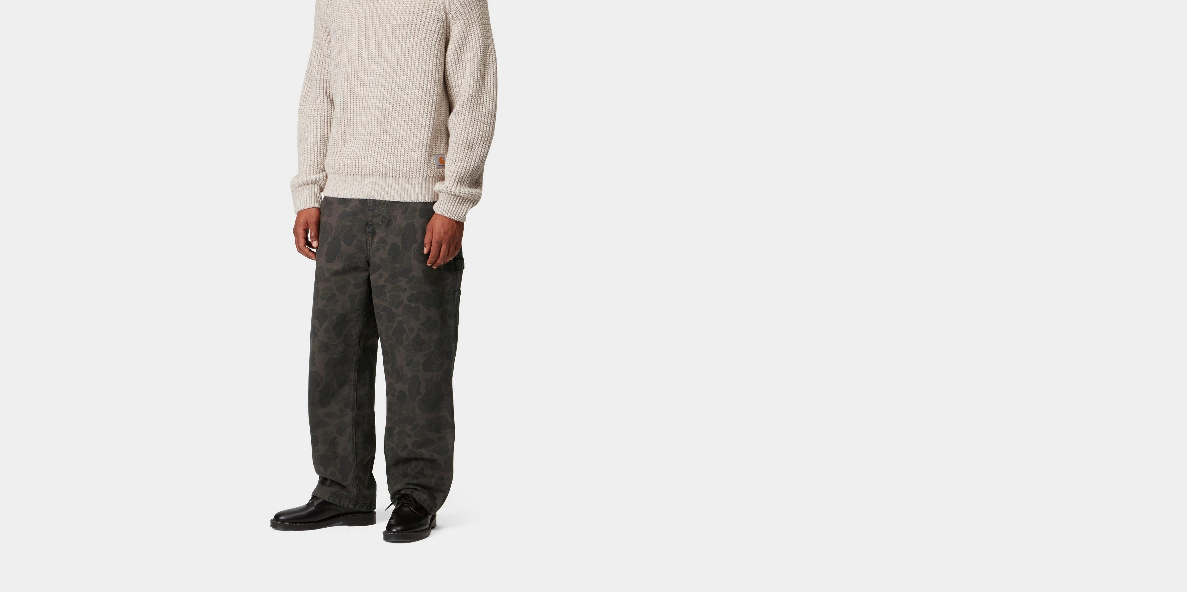 Carhartt WIP Duck Single Knee Pant, Camo Duck, Green / Porphyry ...
