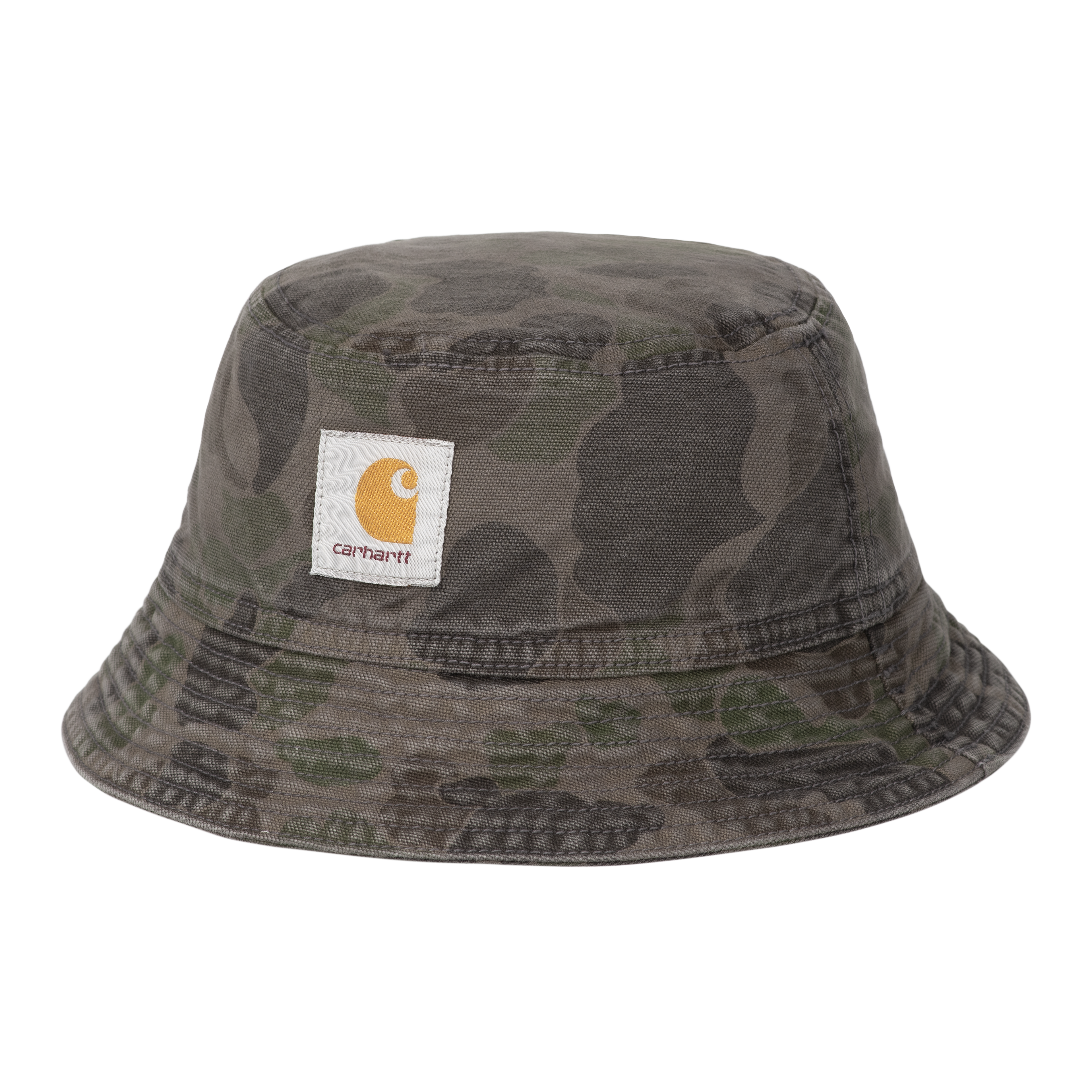 Carhartt WIP Duck Bucket Hat, Camo Duck, Green / Porphyry | Official ...