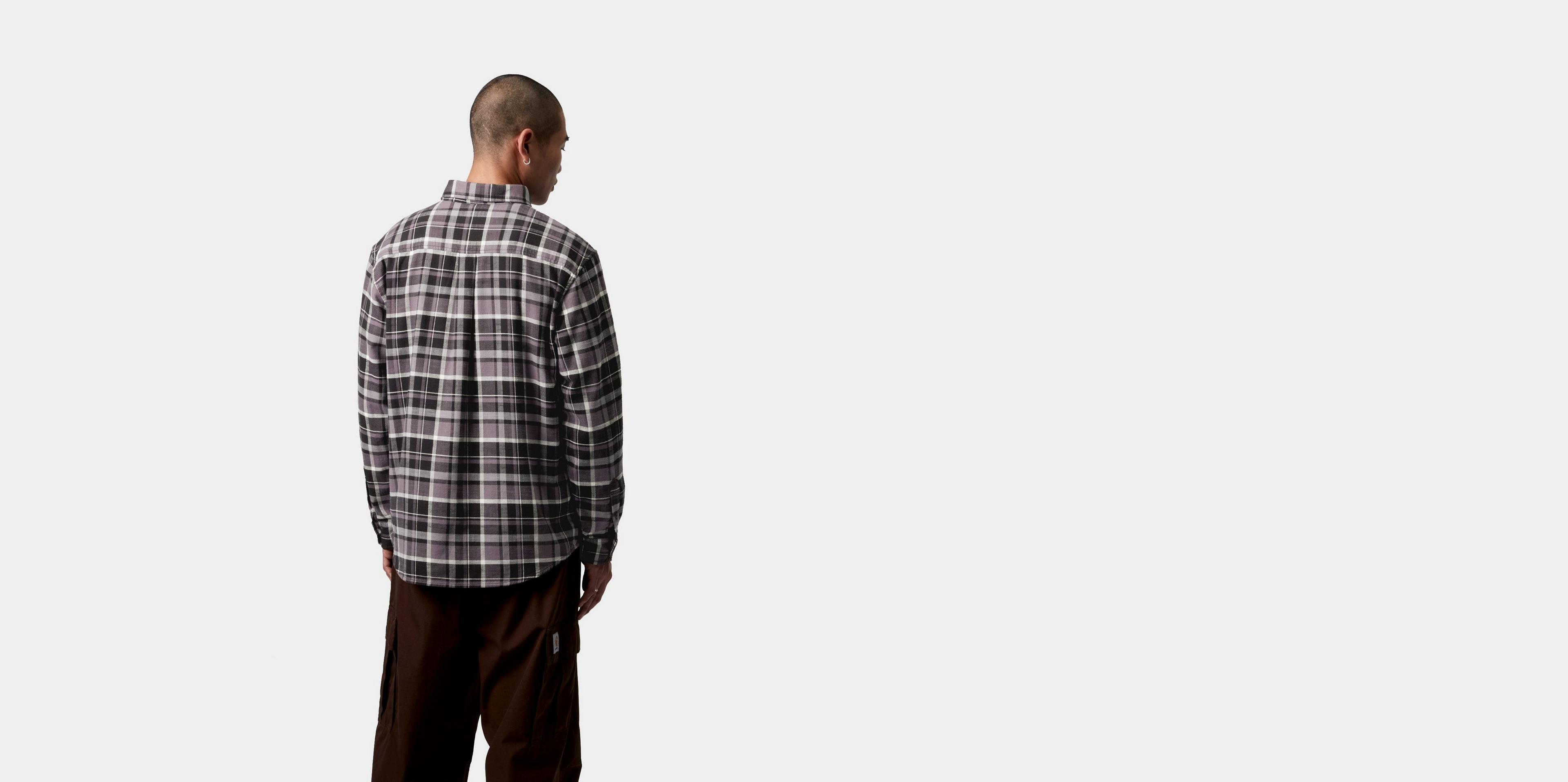 Carhartt WIP L/S Fendrick Shirt, Fendrick Check, Black | Official ...