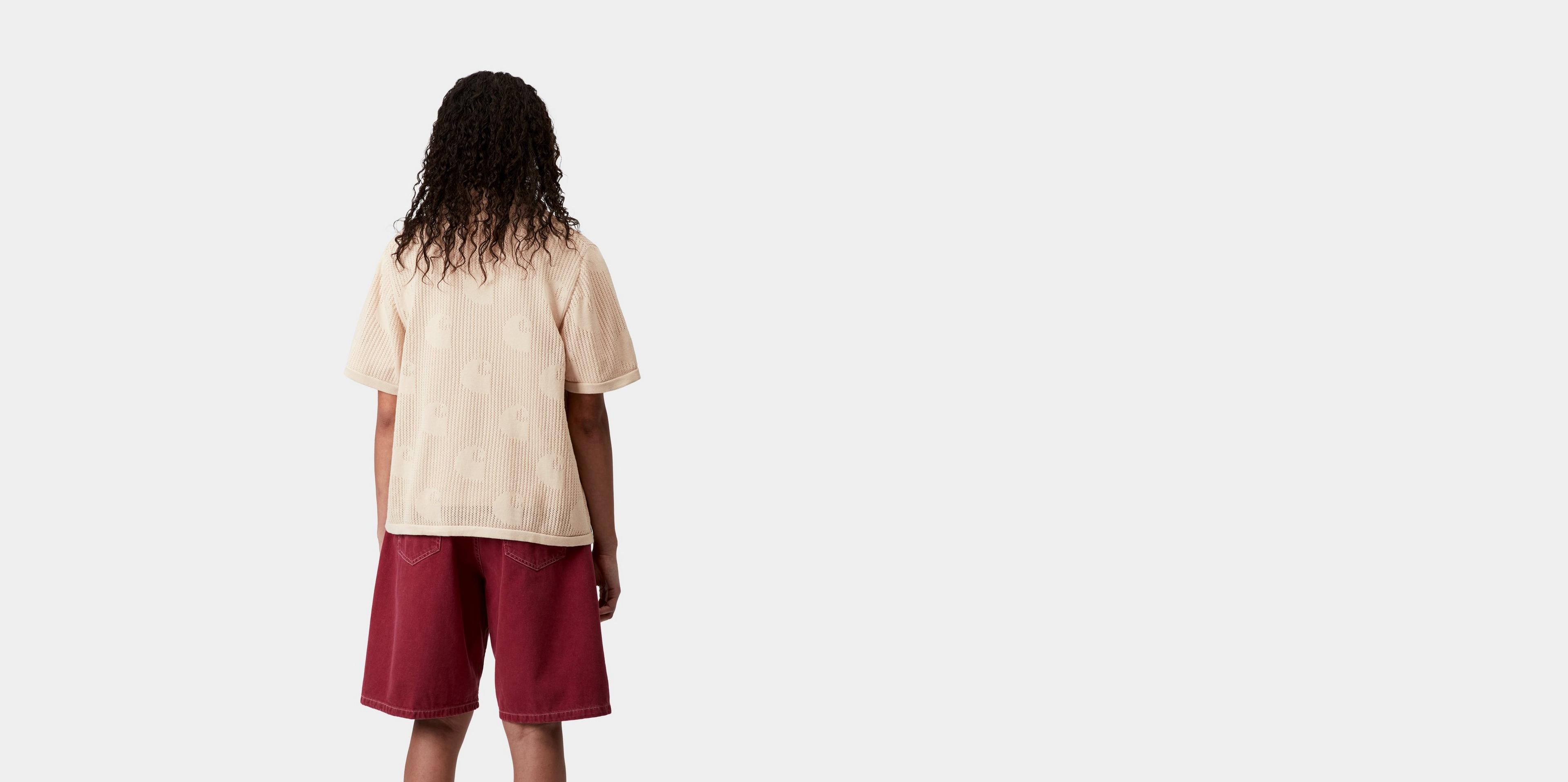 Carhartt WIP W’ S/S Temple Knit Shirt, Fleur De Sel | Official Online Store