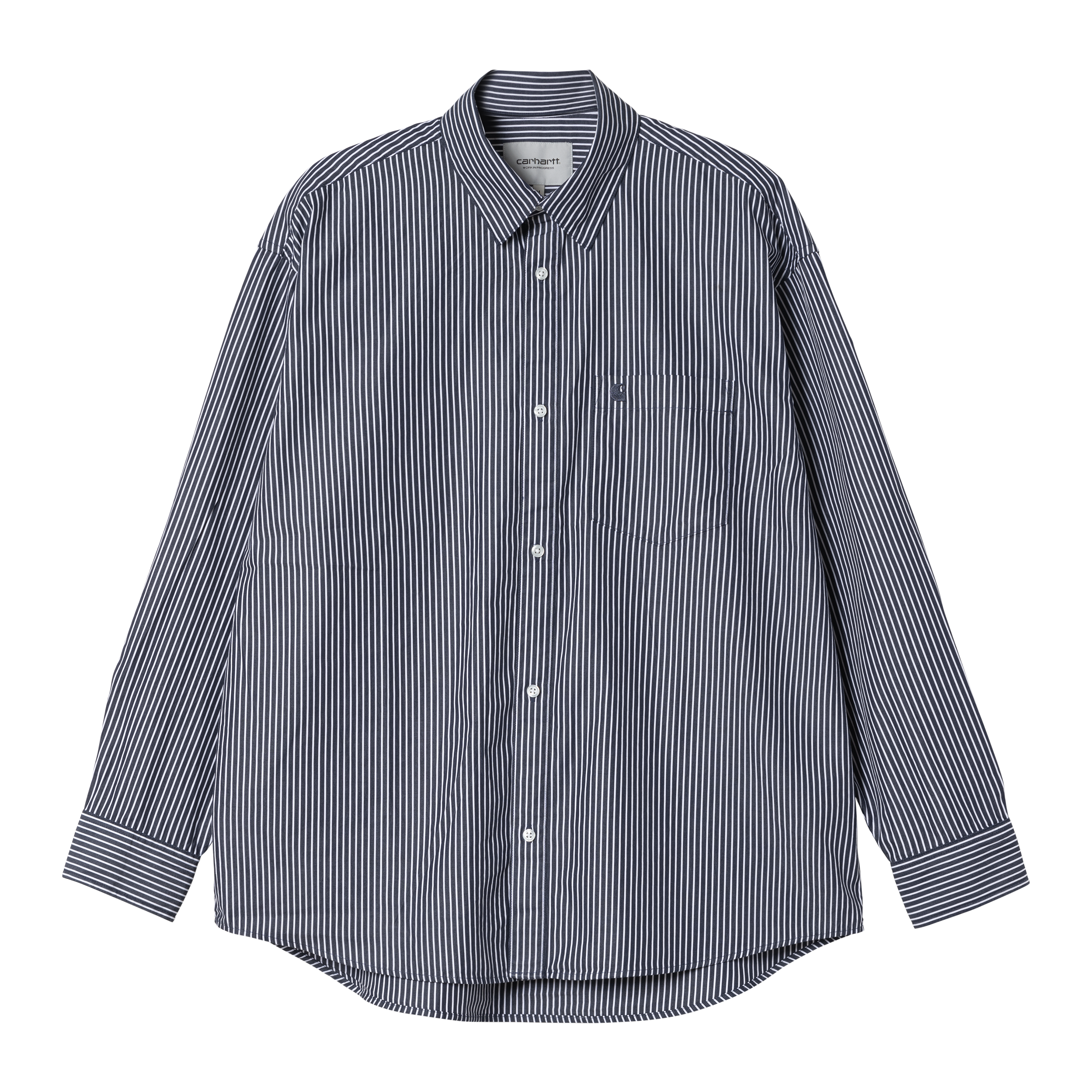 Carhartt WIP L/S Notus Shirt, Arvin Stripe, Space | Official Online Store