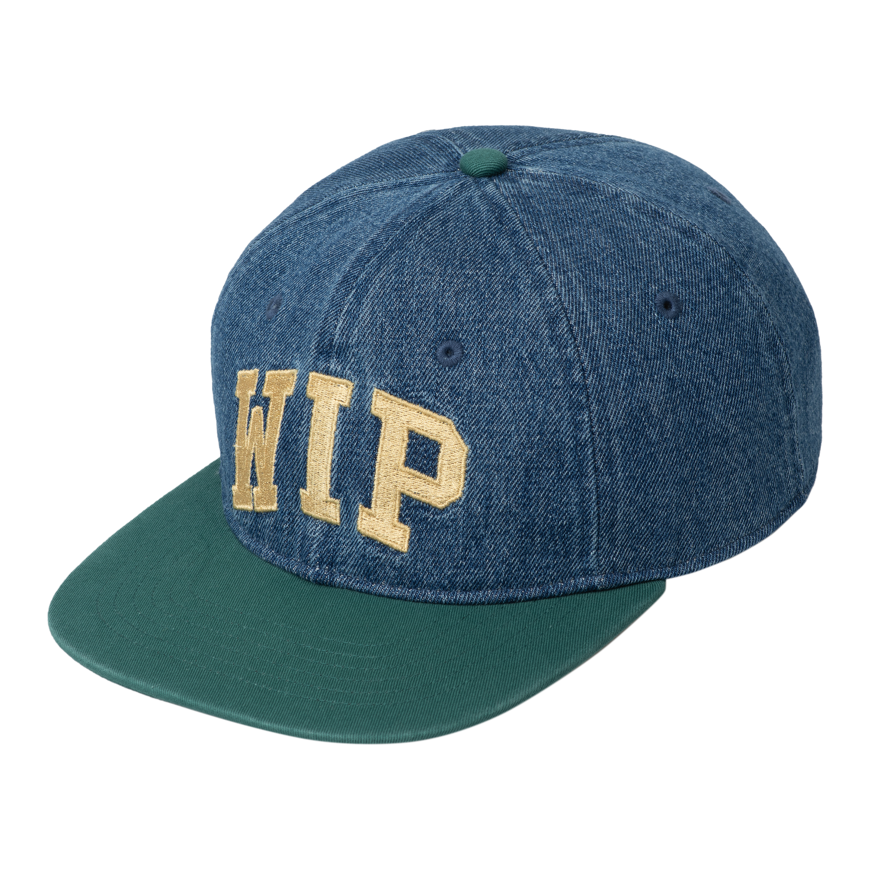 Carhartt WIP WIP Denim Cap, Blue / Rainforest / Air Yellow | Boutique ...