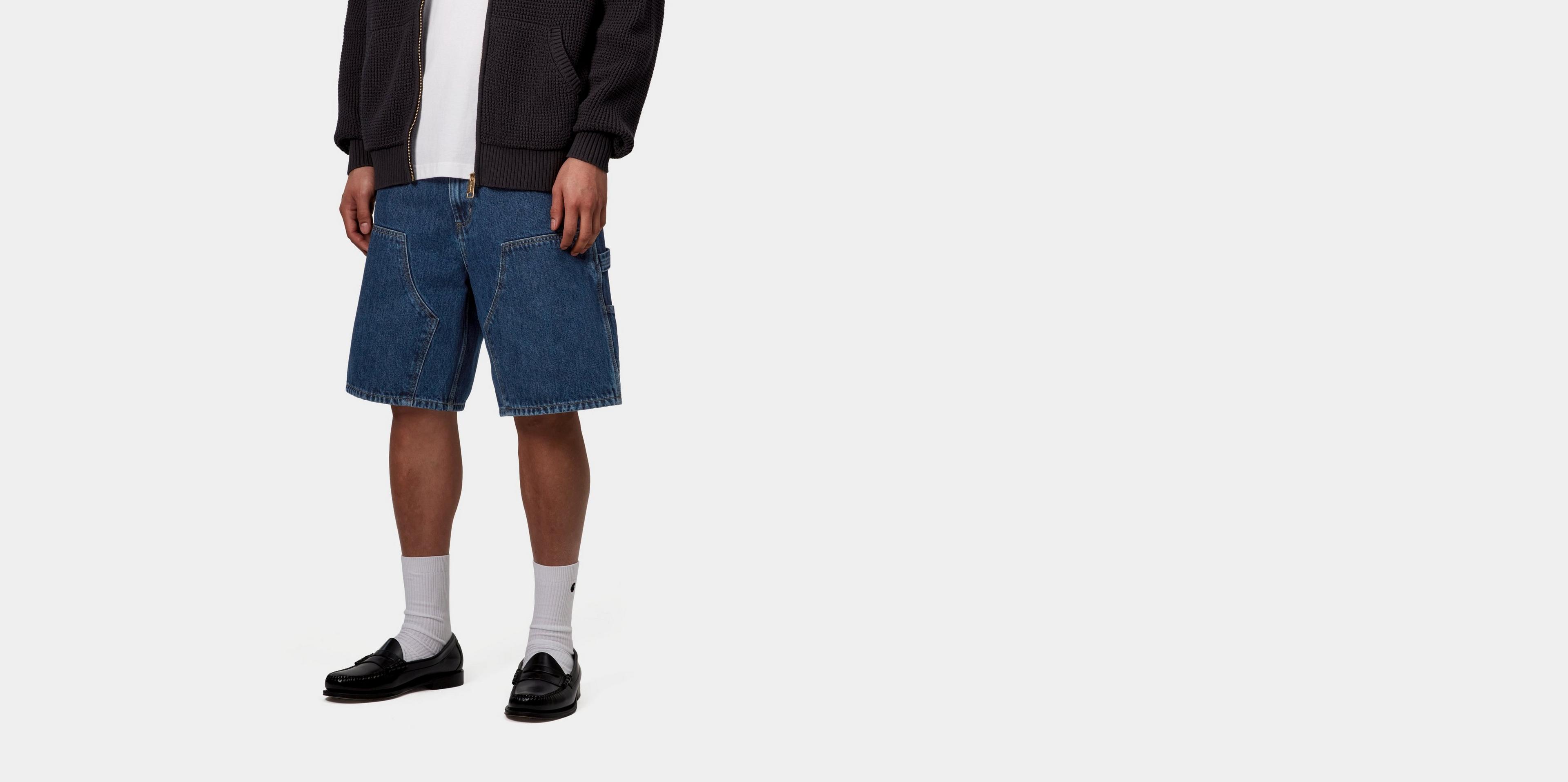Carhartt WIP Double Knee Short, Blue | Official Online Store