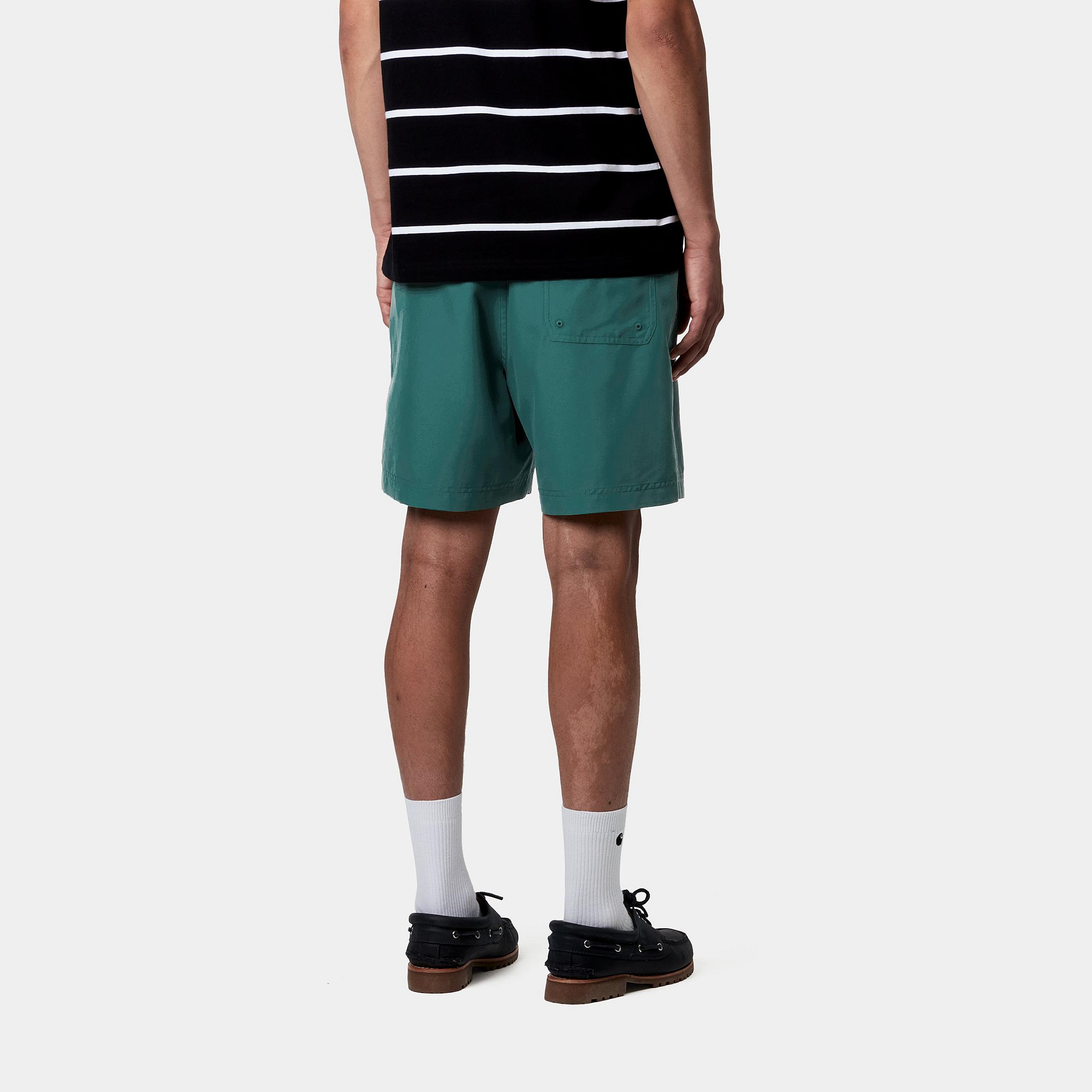 Carhartt Wip Chase Swim Trunks Rainforest Gold Official Online Store