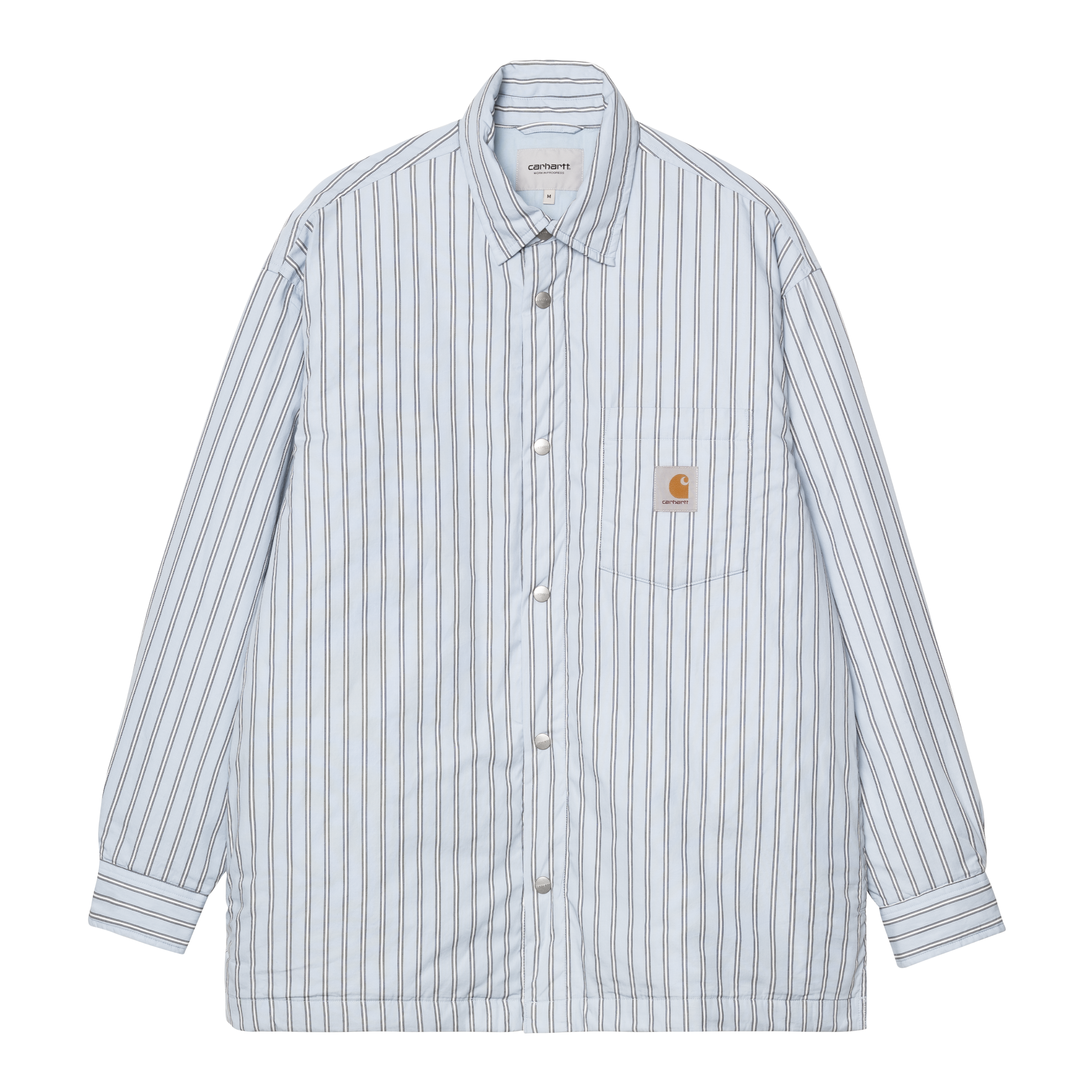 Carhartt WIP Grimsby Shirt Jac, Grimsby Stripe, Blue Fog | Official ...