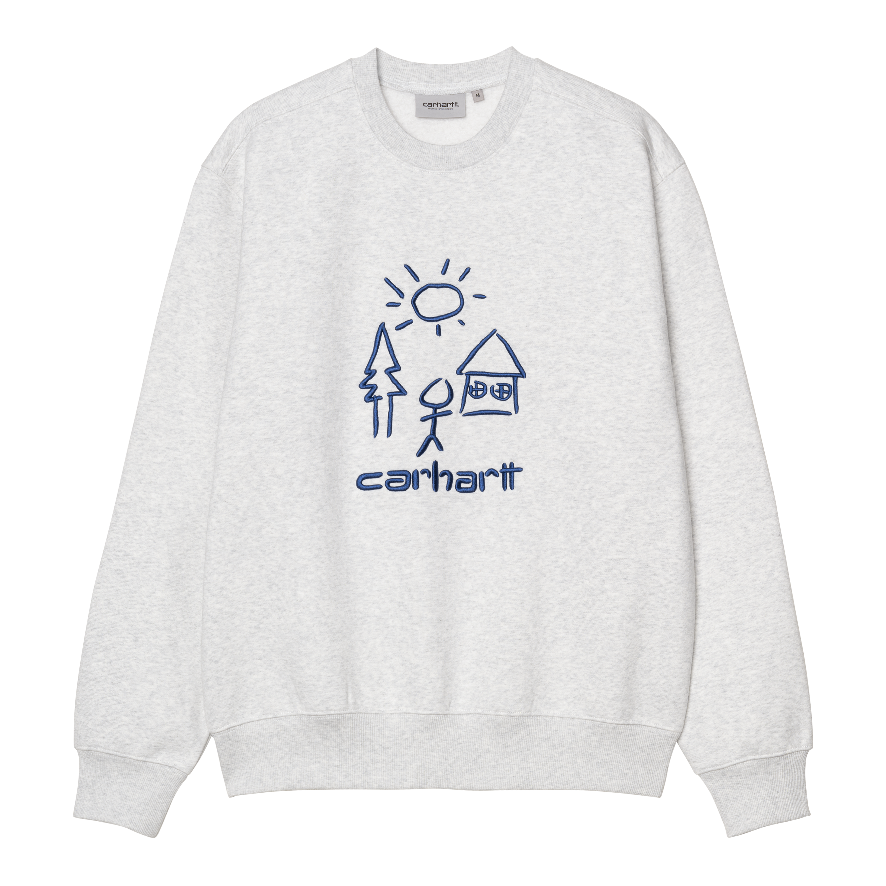 Carhartt WIP Masterpiece Sweatshirt, Ash Heather / Wolfsbane | Officiële online Shop